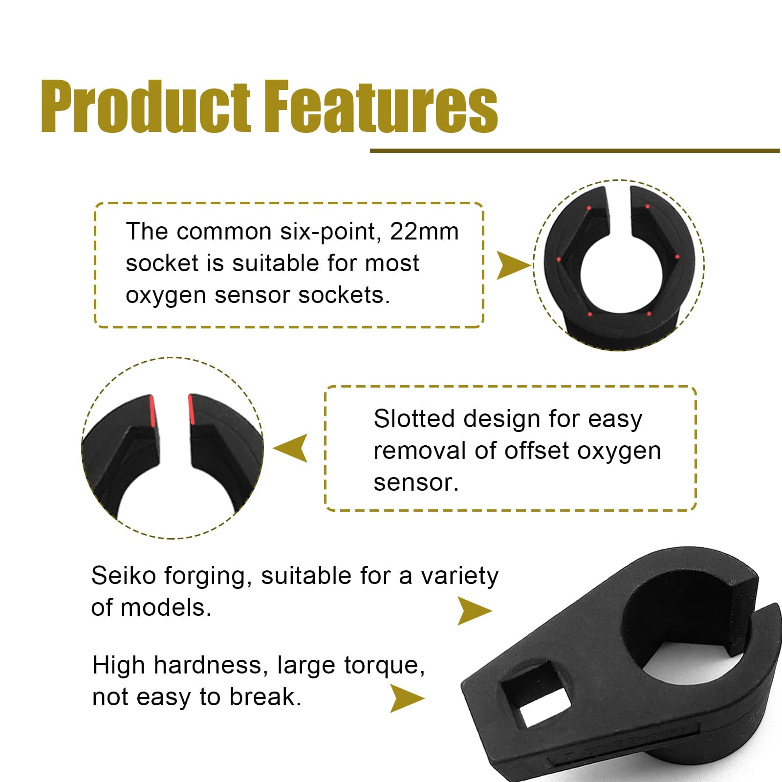 Premium Offset Oxygen Sensor Socket, High-Performance Oxygen Sensor ...