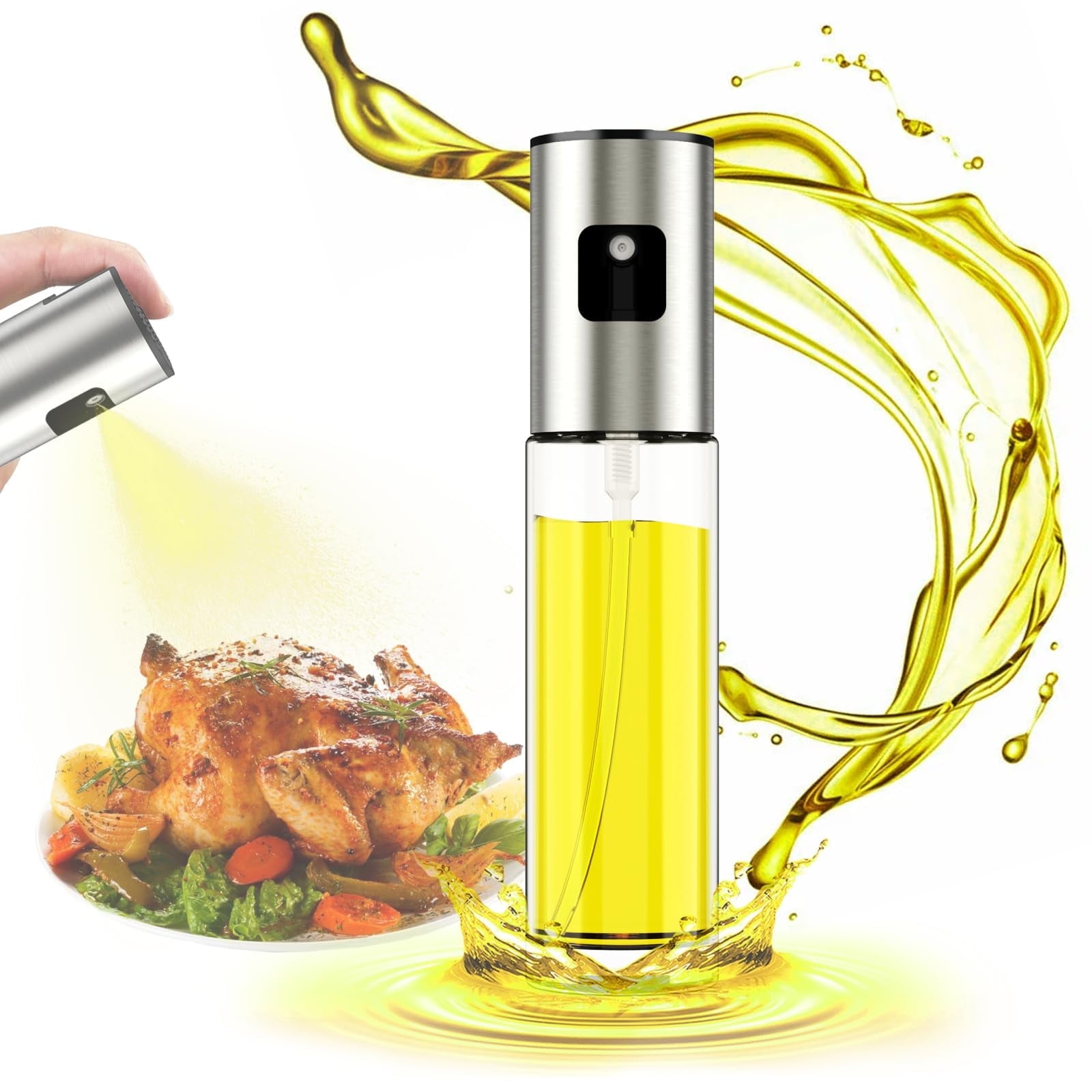Premium Olive Oil Sprayer for Cooking, 1 Pack Food-grade Olive Oil ...