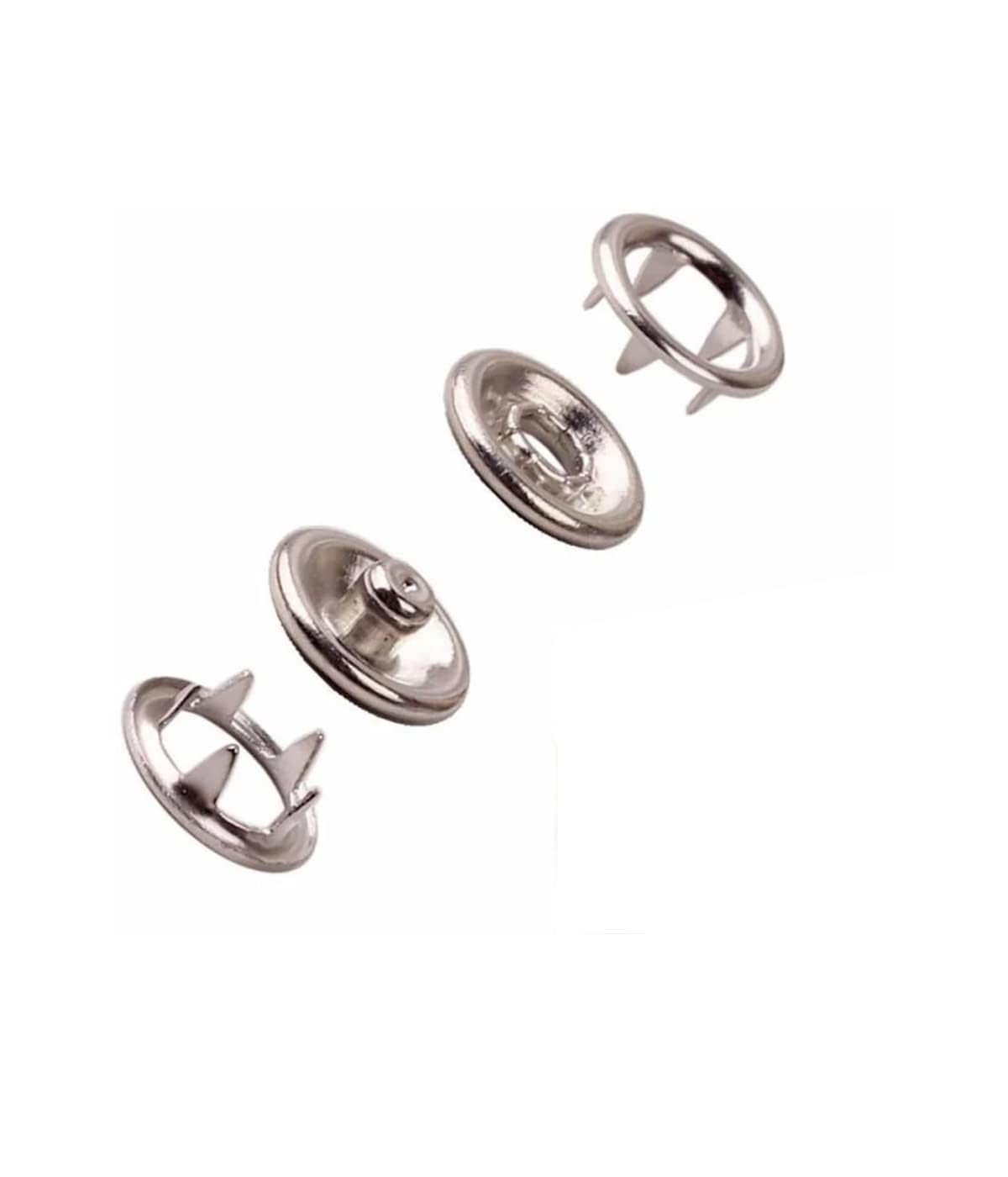 Premium OpenRing Cap Grip Prong Metal Snaps Nosew Button Fasteners Size ...