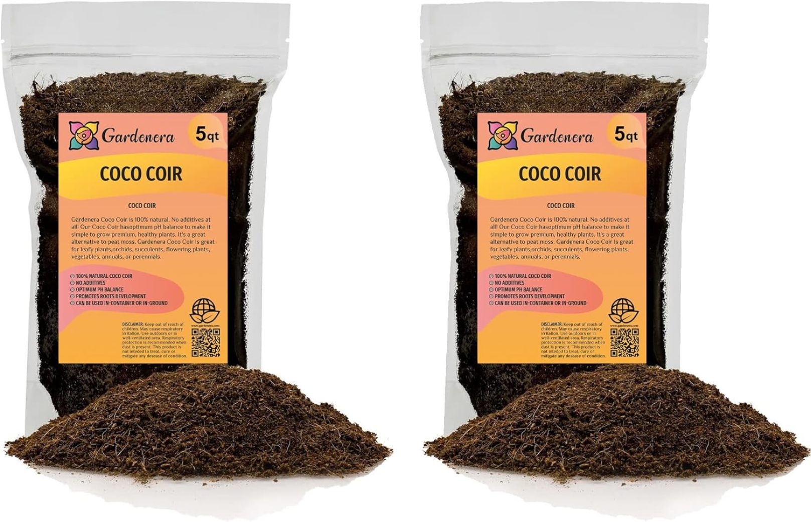 Premium Organic Coconut Coir Mix for Home Gardening - 10 Quart - All ...