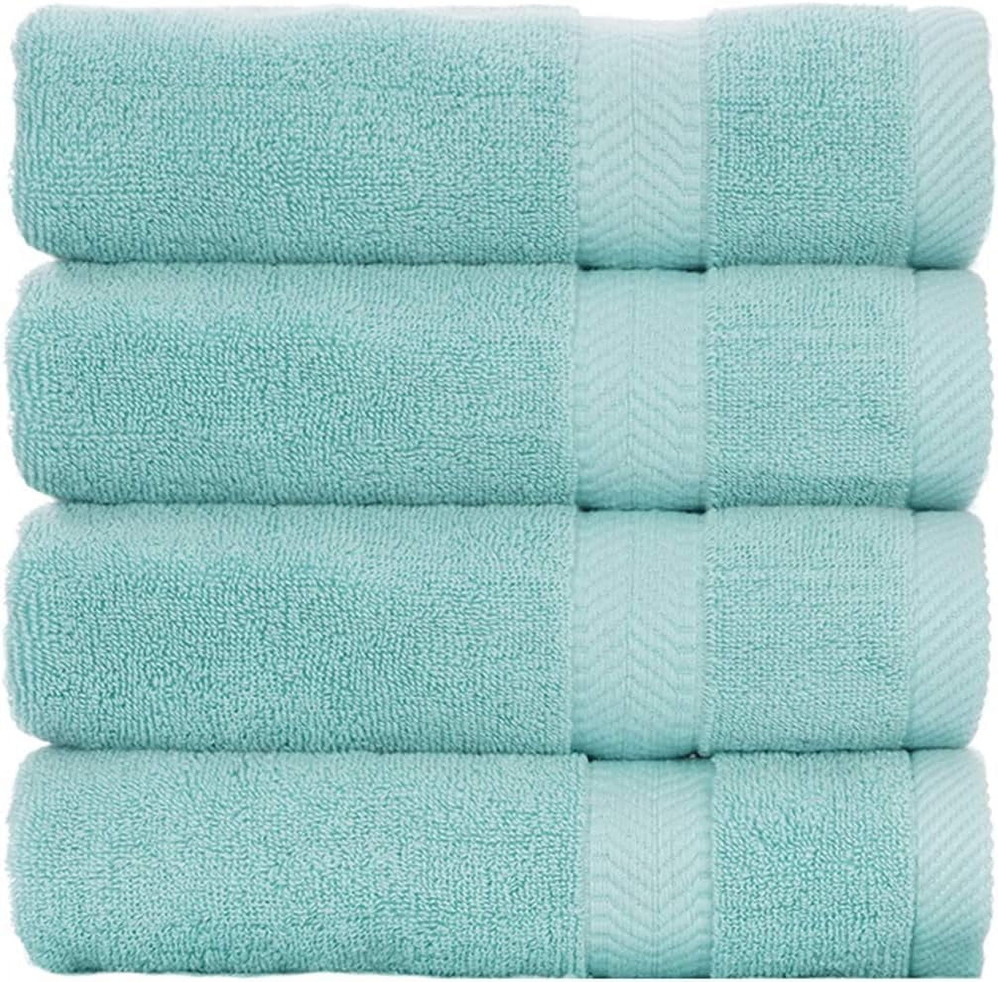 Eco-Friendly, Plush and Soft 4-Piece Organic Cotton Bath Towels Set ...