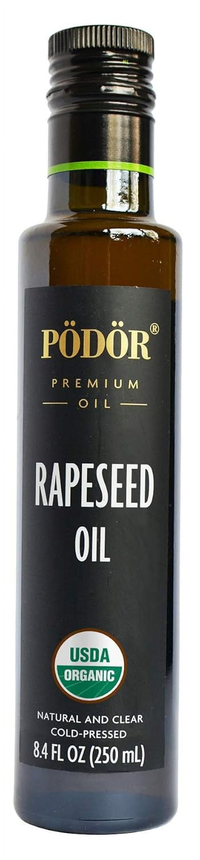 Premium Organic Rapeseed Oil - 8.4 fl. oz. - Cold-Pressed, 100% Natural ...