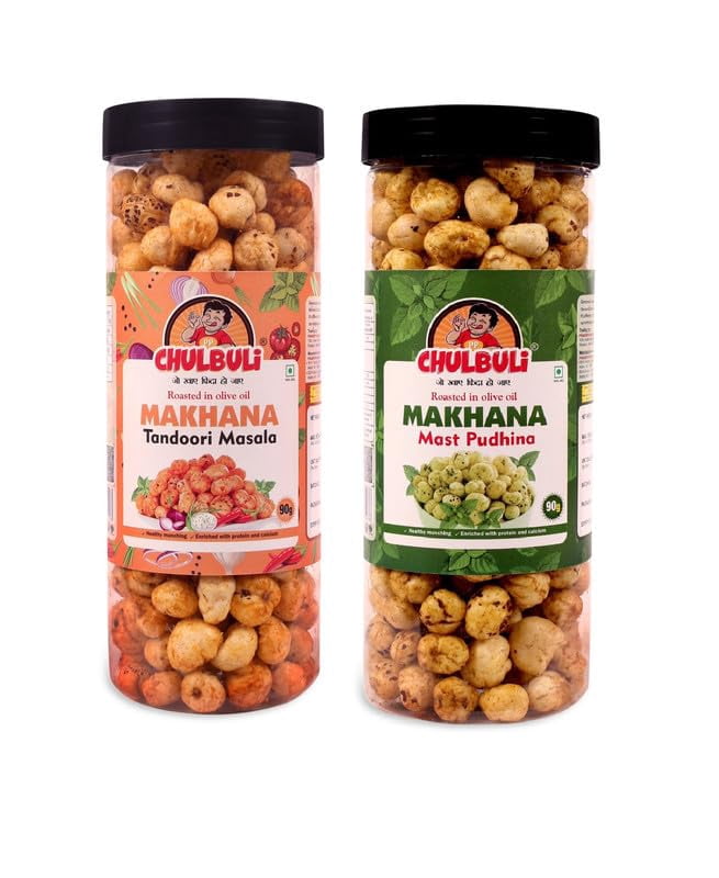 Premium Organic Tandoori Masala + Mast Pudina Flavoured Roasted Makhana ...