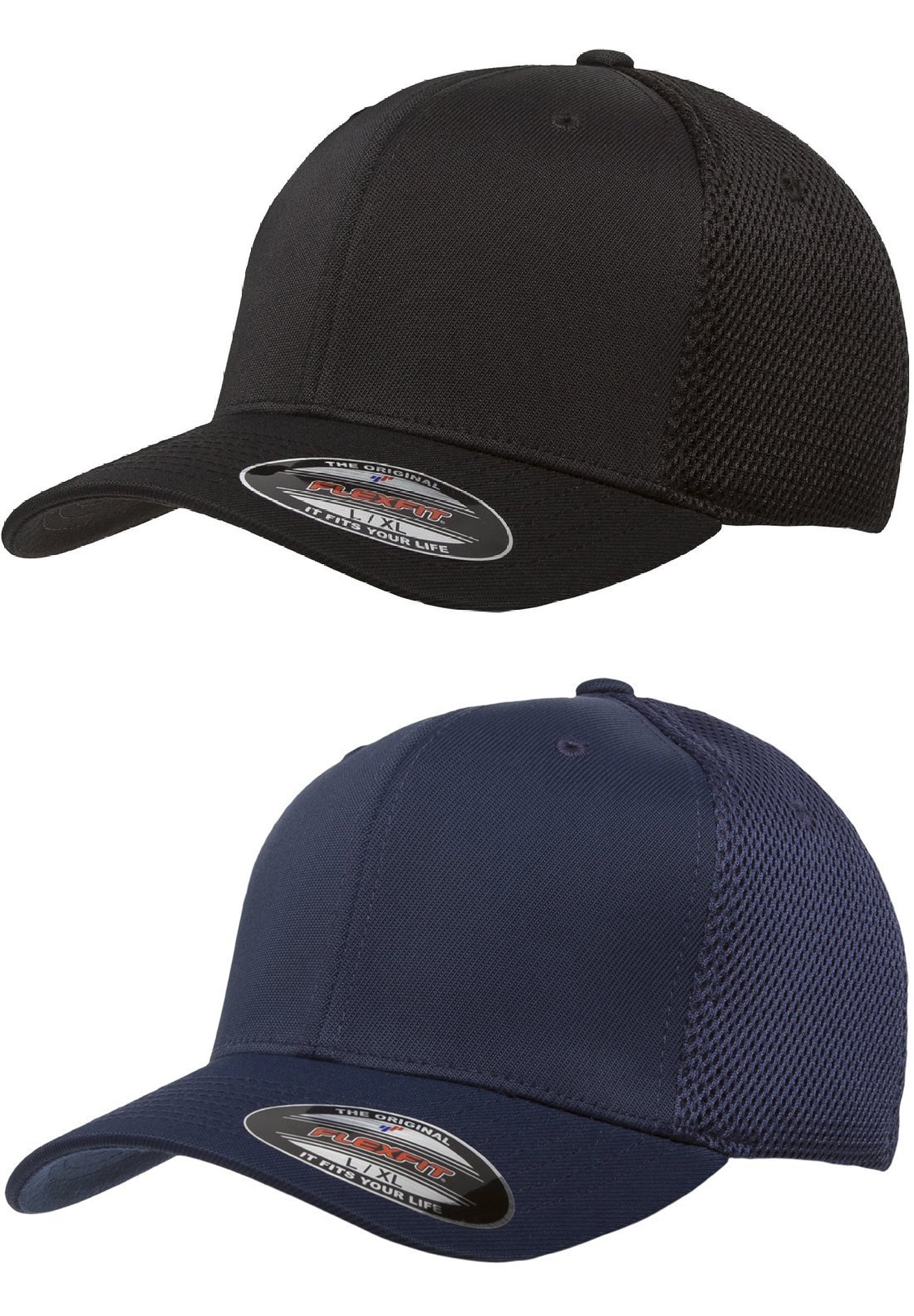 Flexfit Premium Original Ultrafibre Mesh Fitted Cap 2-Pack - VALUE PACK ...