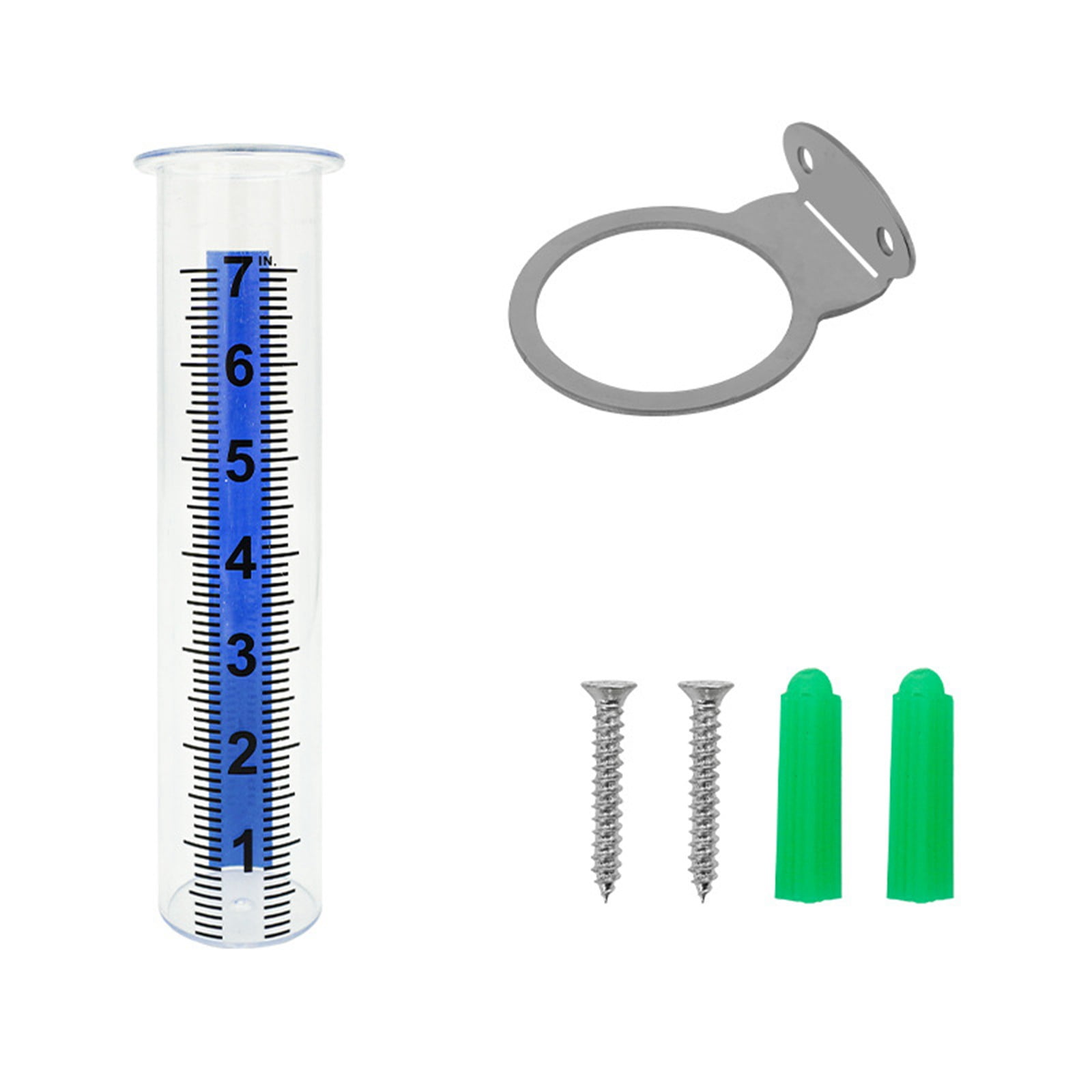 Premium Outdoor Rain Gauge with Easy-to-Read Scale, Durable Glass Tube ...