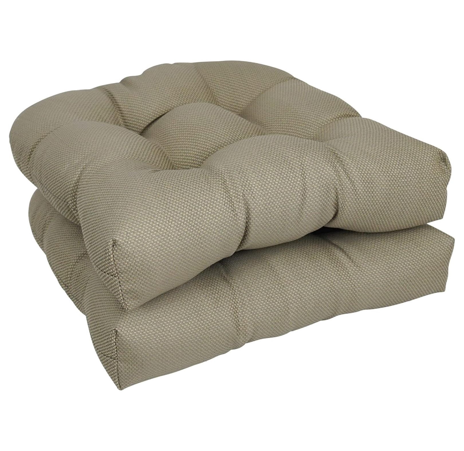 Premium Outdoor Rounded Back Chair Cushion, 19" x 19", Pinehurst ...