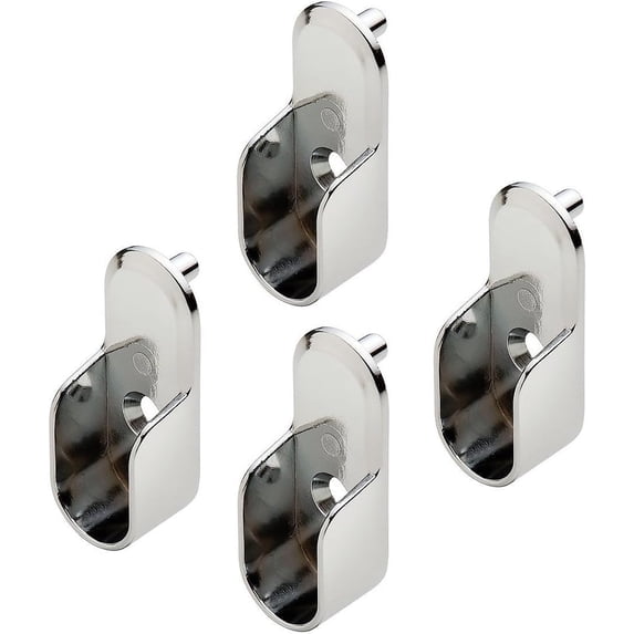 Premium Oval Wardrobe Closet Rod End Supports Brackets for 15mm x 30mm ...