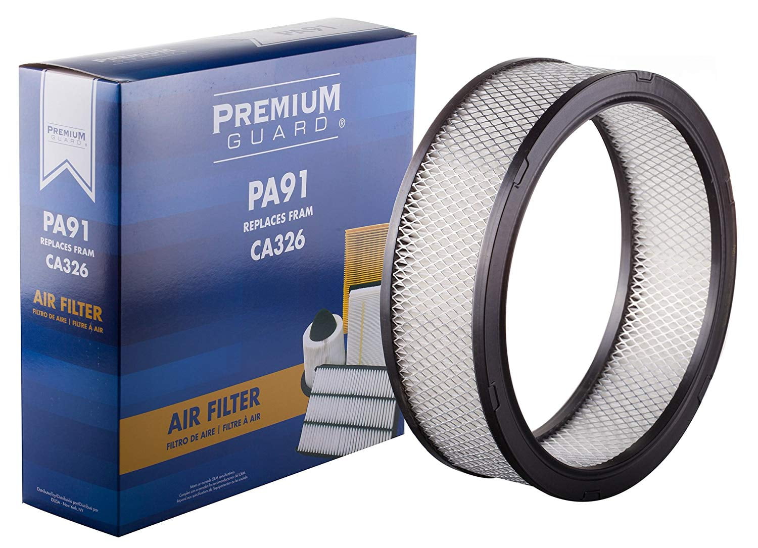 Premium PA91 Standard Air Filter Fits select: 1988-1995 CHEVROLET GMT ...