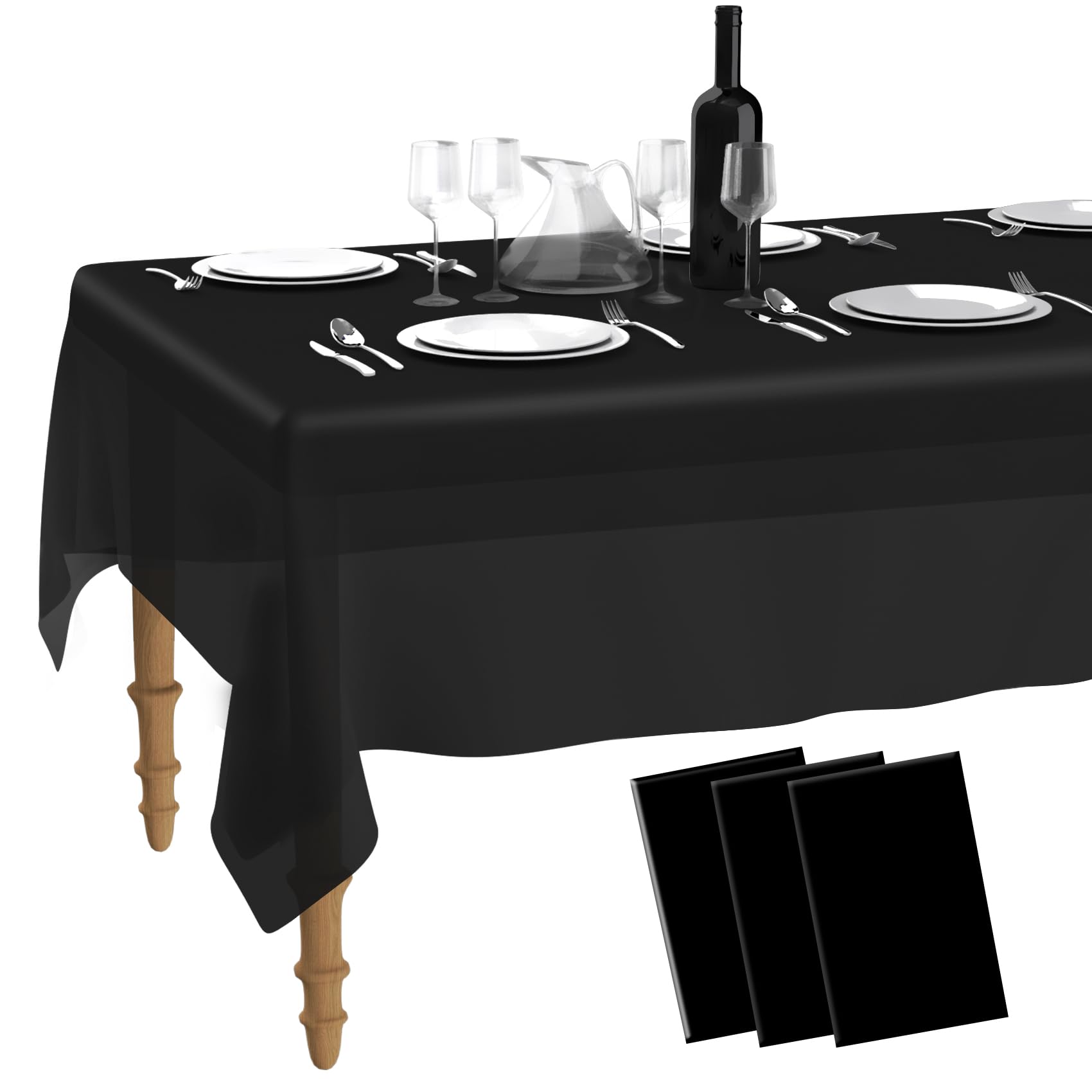 Premium PEVA Table Cloth - Pack of 3 Waterproof, Stain-Proof, and ...