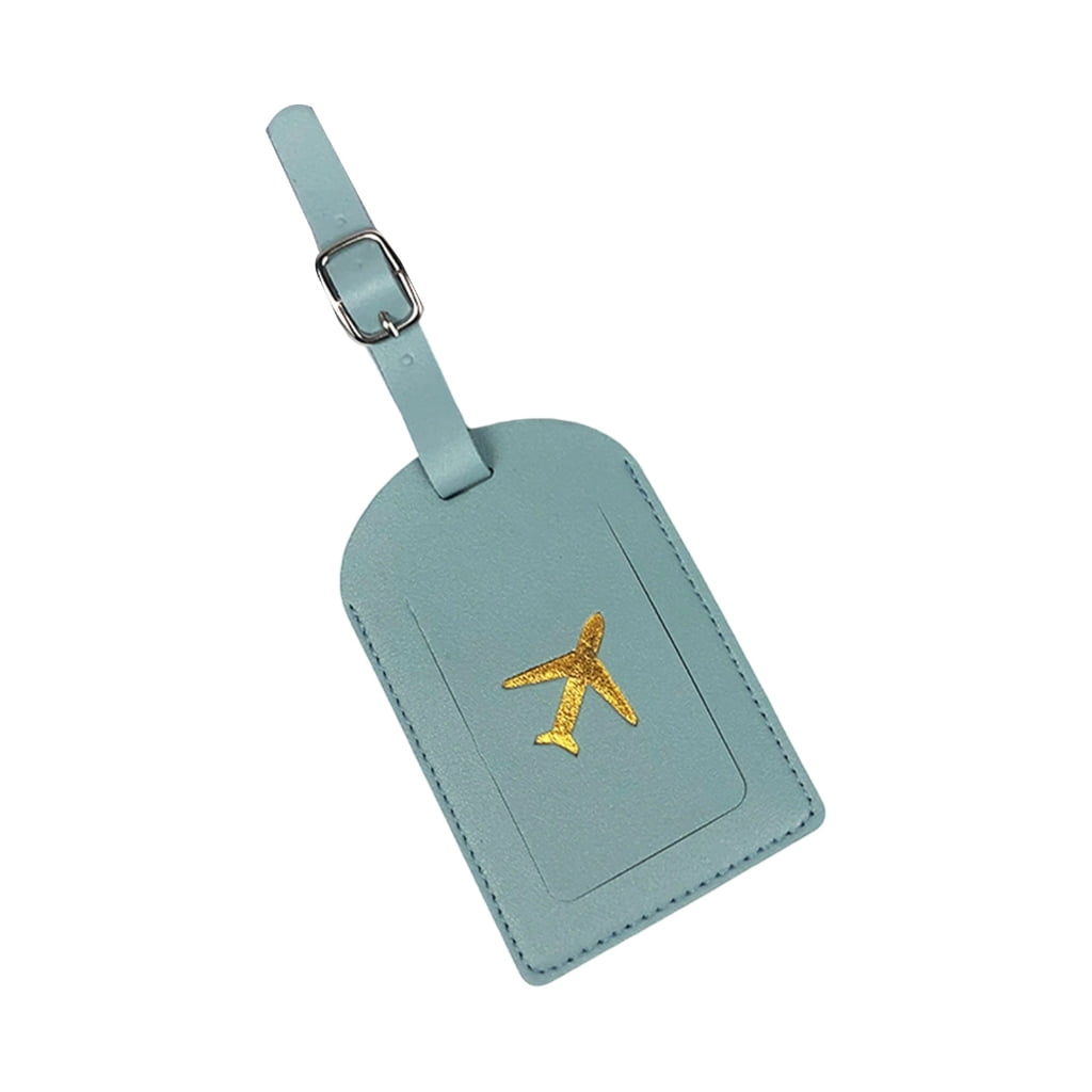 Premium PU Travel Document Holder Gold Foil Aircraft Design Secure Slot ...