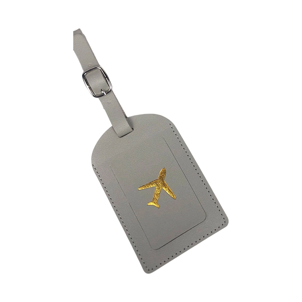 Premium PU Travel Document Holder Gold Foil Aircraft Design Secure Slot ...