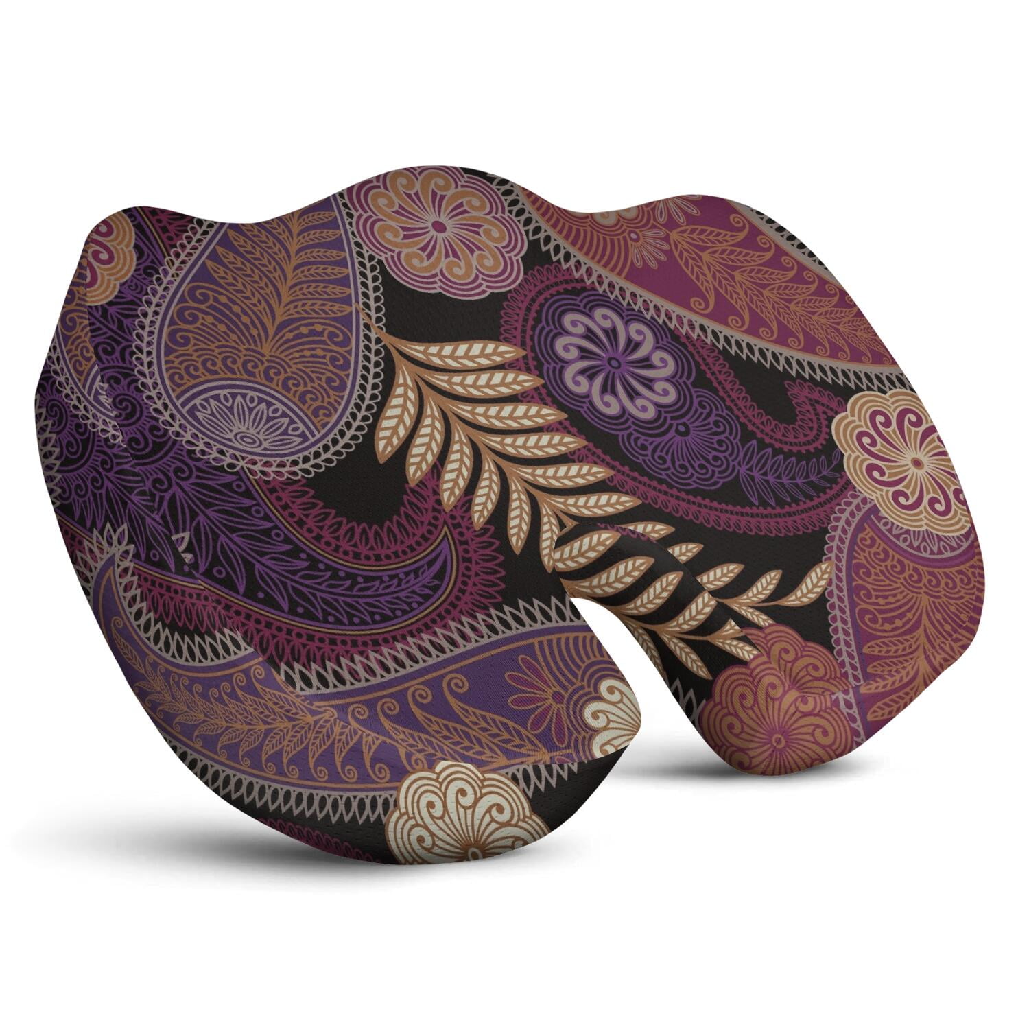 Premium Paisley Pattern Memory Foam Seat Cushion Ergonomic Chair Pad ...