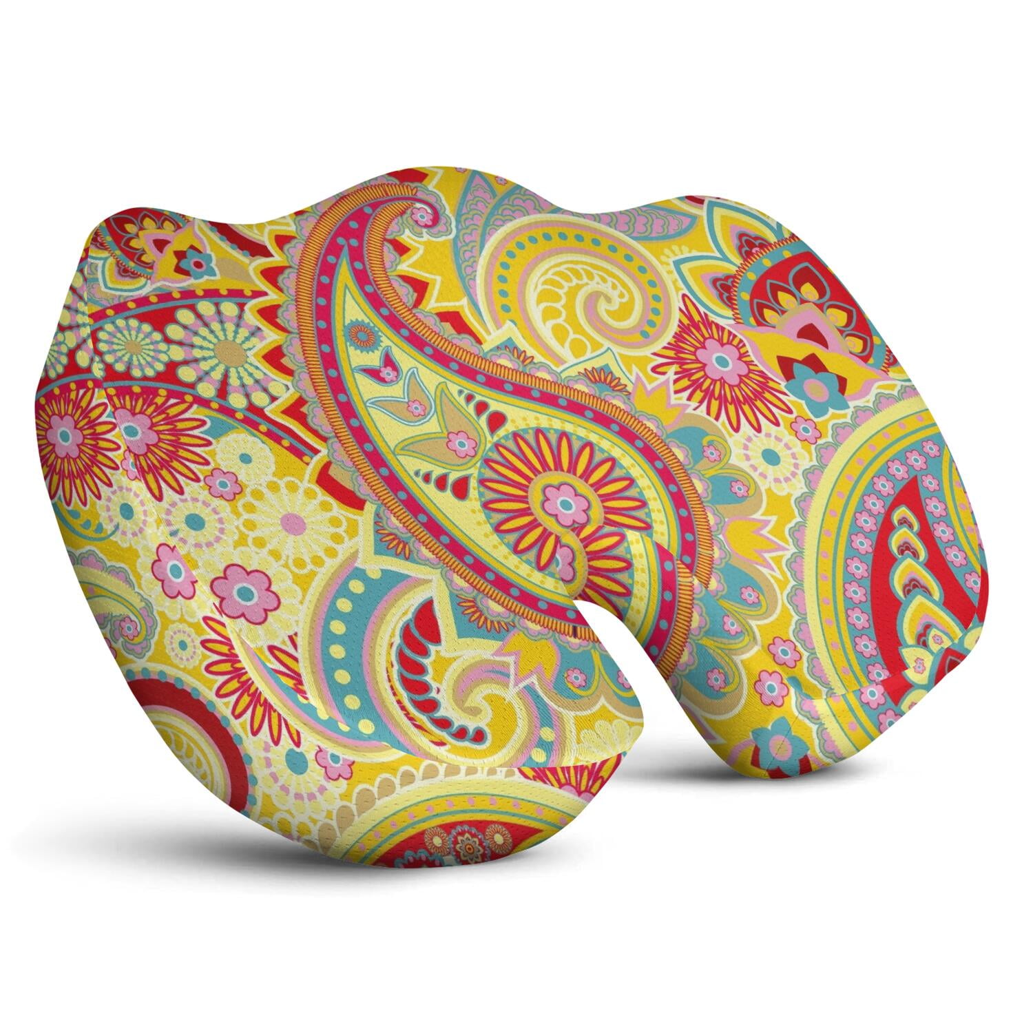 Premium Paisley Pattern Memory Foam Seat Cushion Ergonomic Chair Pad ...