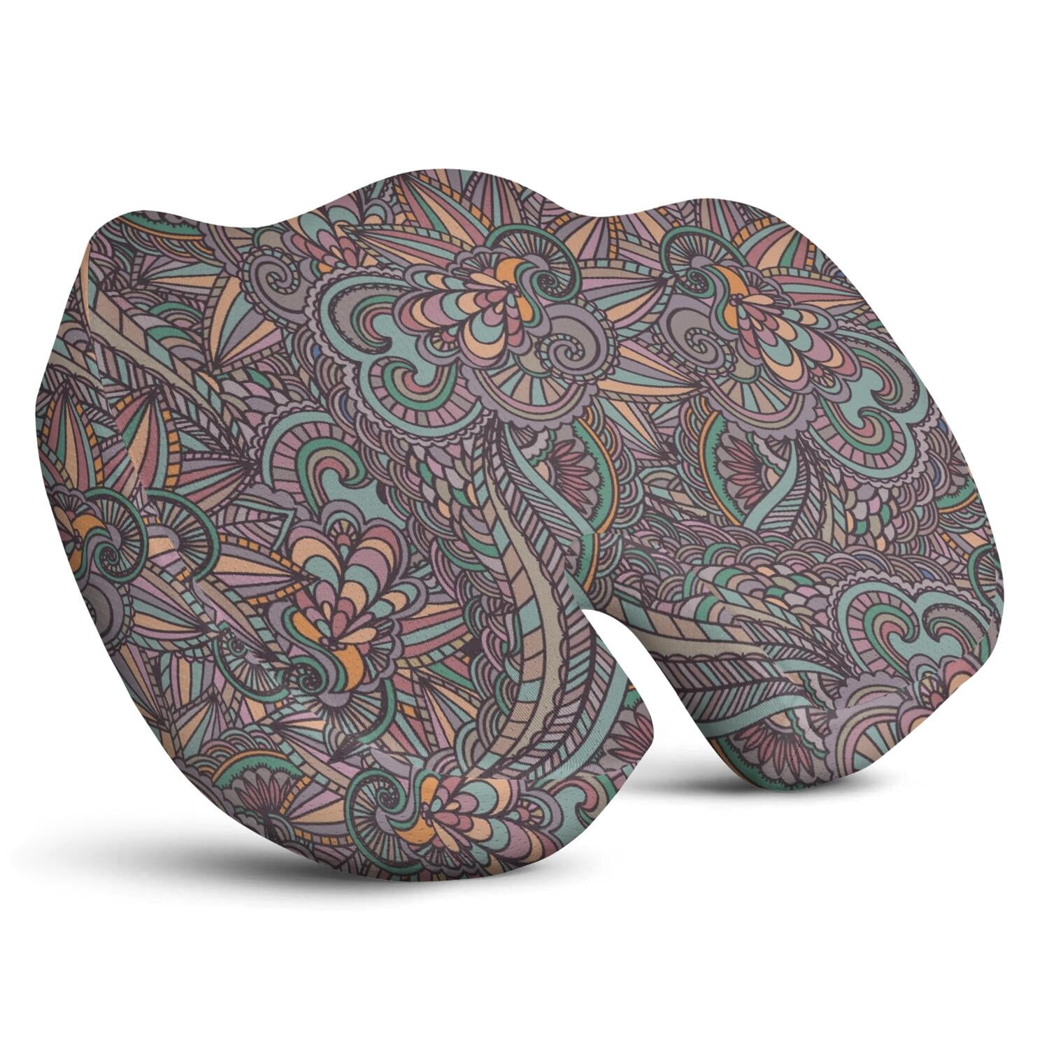 Premium Paisley Pattern Memory Foam Seat Cushion Ergonomic Chair Pad ...