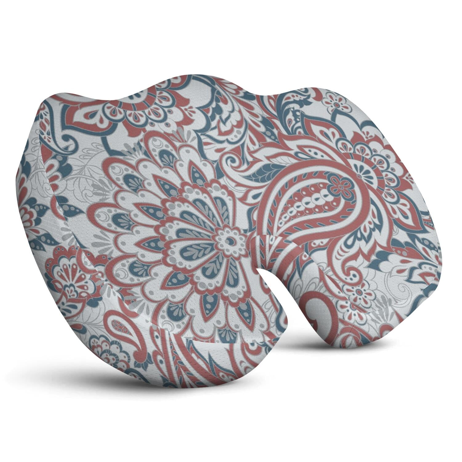 Premium Paisley Pattern Memory Foam Seat Cushion Ergonomic Chair Pad ...