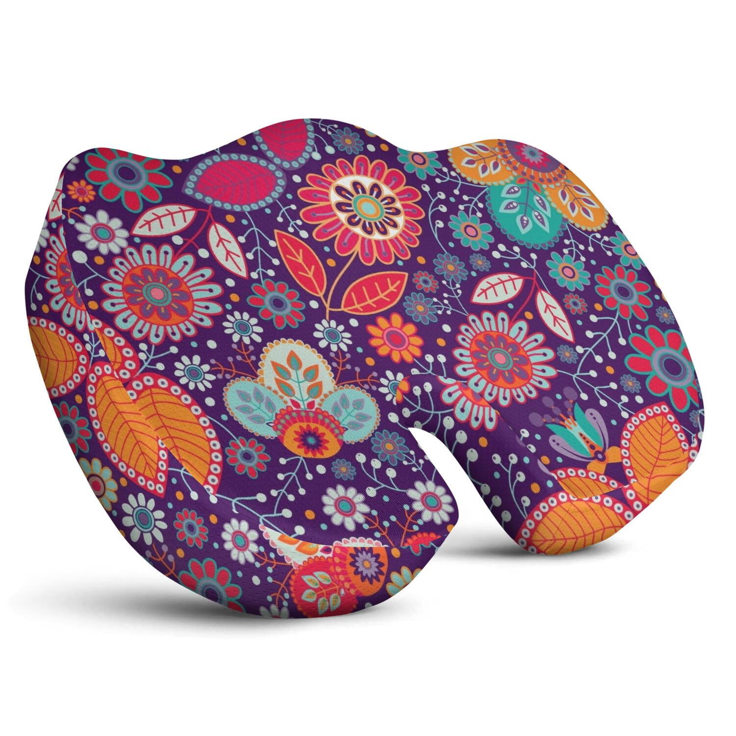 Premium Paisley Pattern Memory Foam Seat Cushion Ergonomic Chair Pad ...