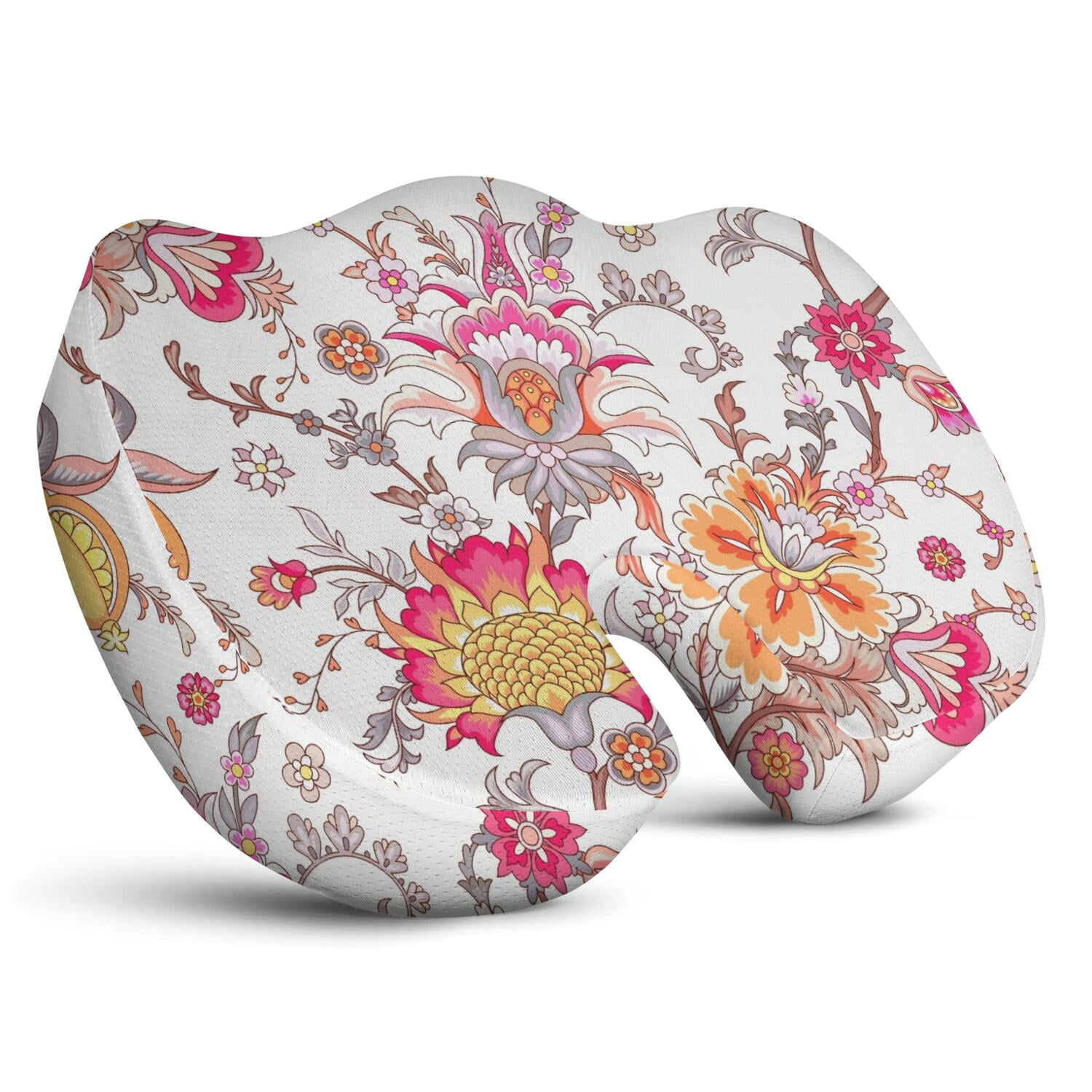 Premium Paisley Pattern Memory Foam Seat Cushion Ergonomic Chair Pad ...