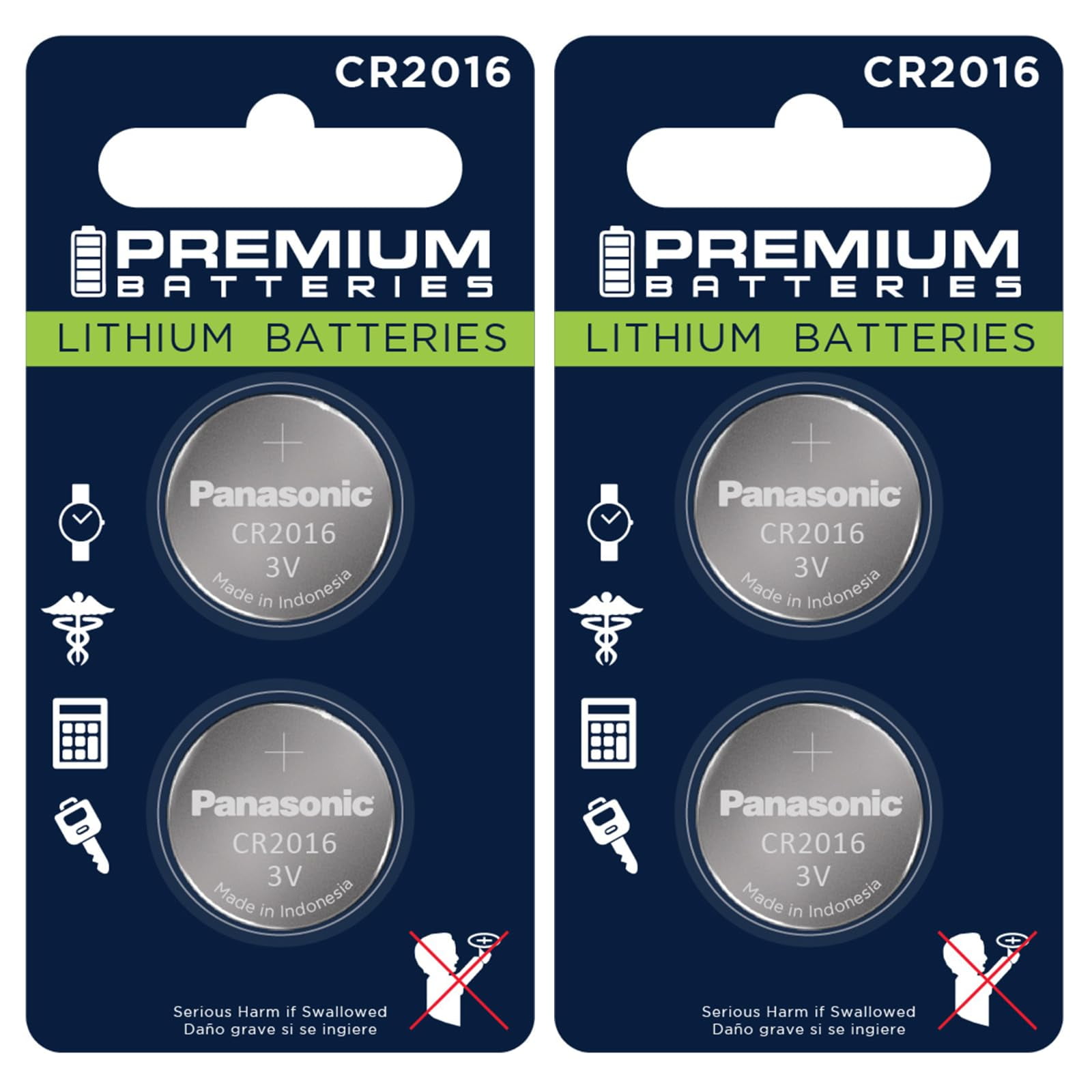 Premium Panasonic CR2016 Lithium 3V Coin Cell - Japanese Engineered ...