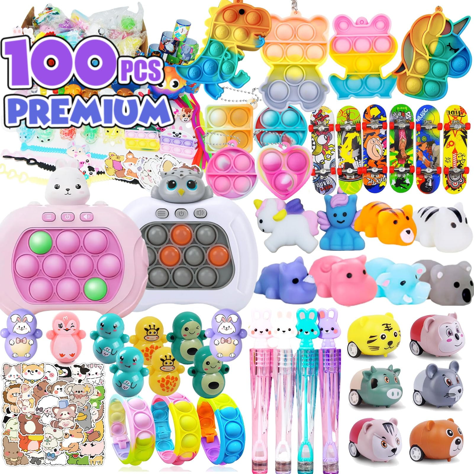 Premium Party Favors for Kids 4-10 Fast Push Game,100 PCS Birthday ...