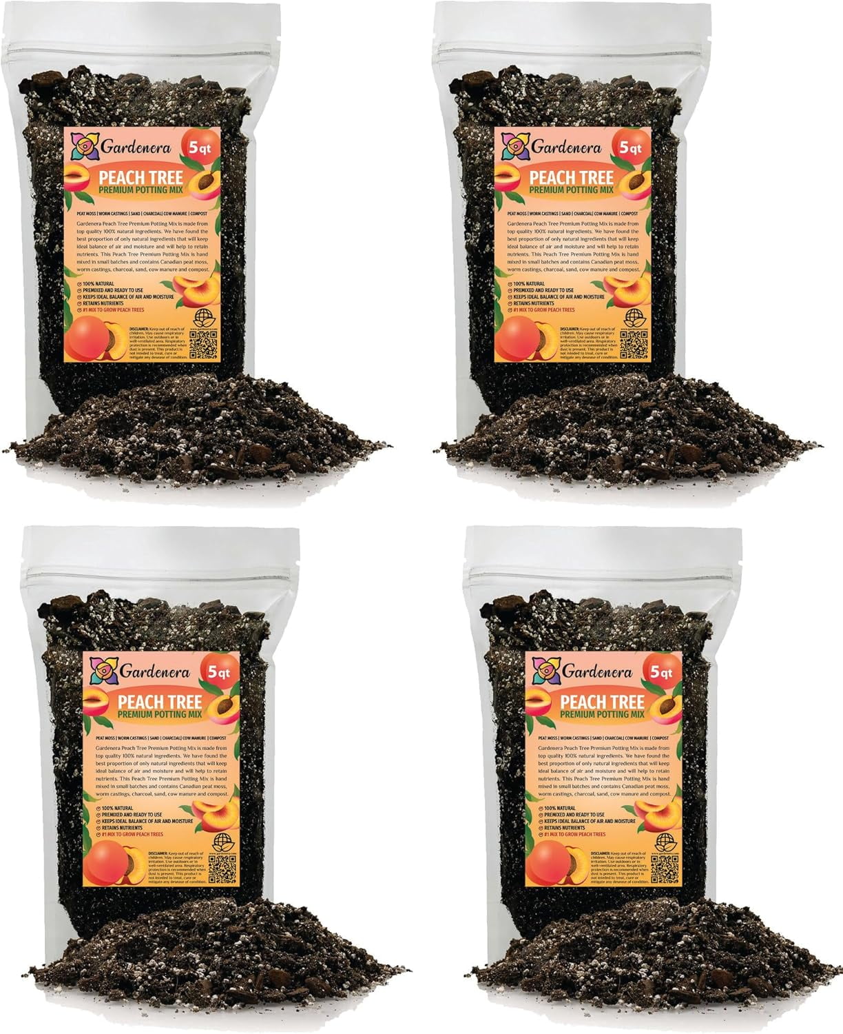Premium Peach Potting Soil Mix - Perfect Balance of Nutrients, Drainage ...