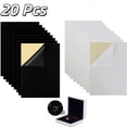 Premium Peel and Stick Felt Sheets - Heavy Duty, 20 Pack Black Self ...