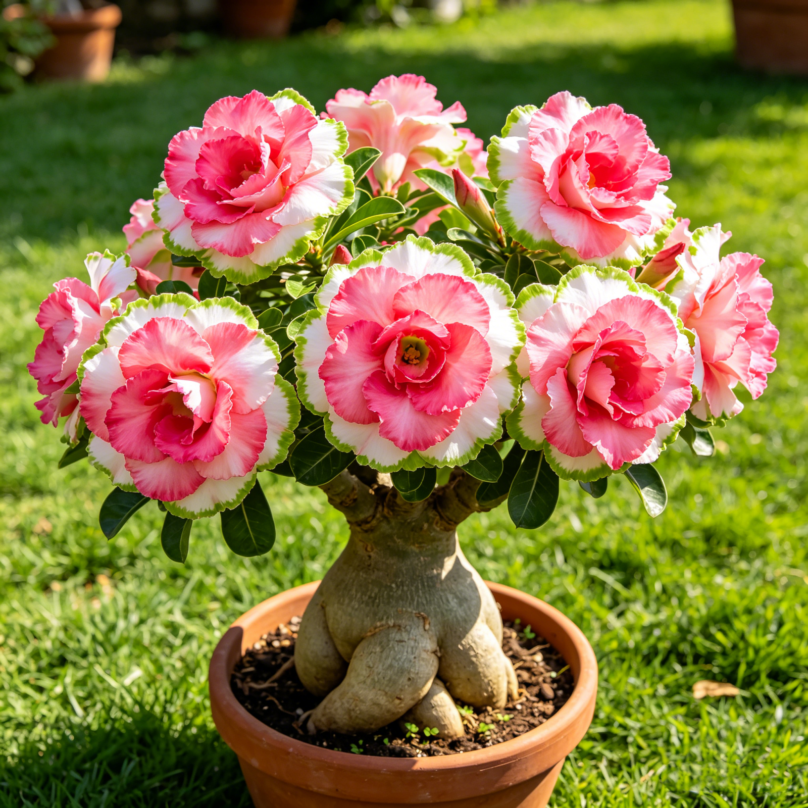Premium Perennial - Desert Rose Succulent Plants Bulbs - Long Lasting ...