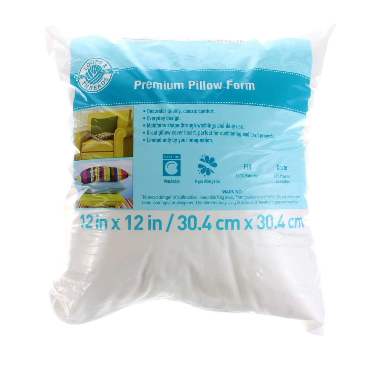 Premium Pillow Form by Loops & Threads™ - Walmart.com
