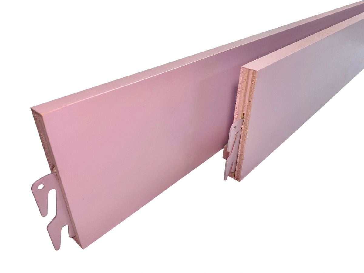 B&H Panel Wood Bed Rails, Pink, Twin/Full, Queen/King Size 80" Hook-On ...