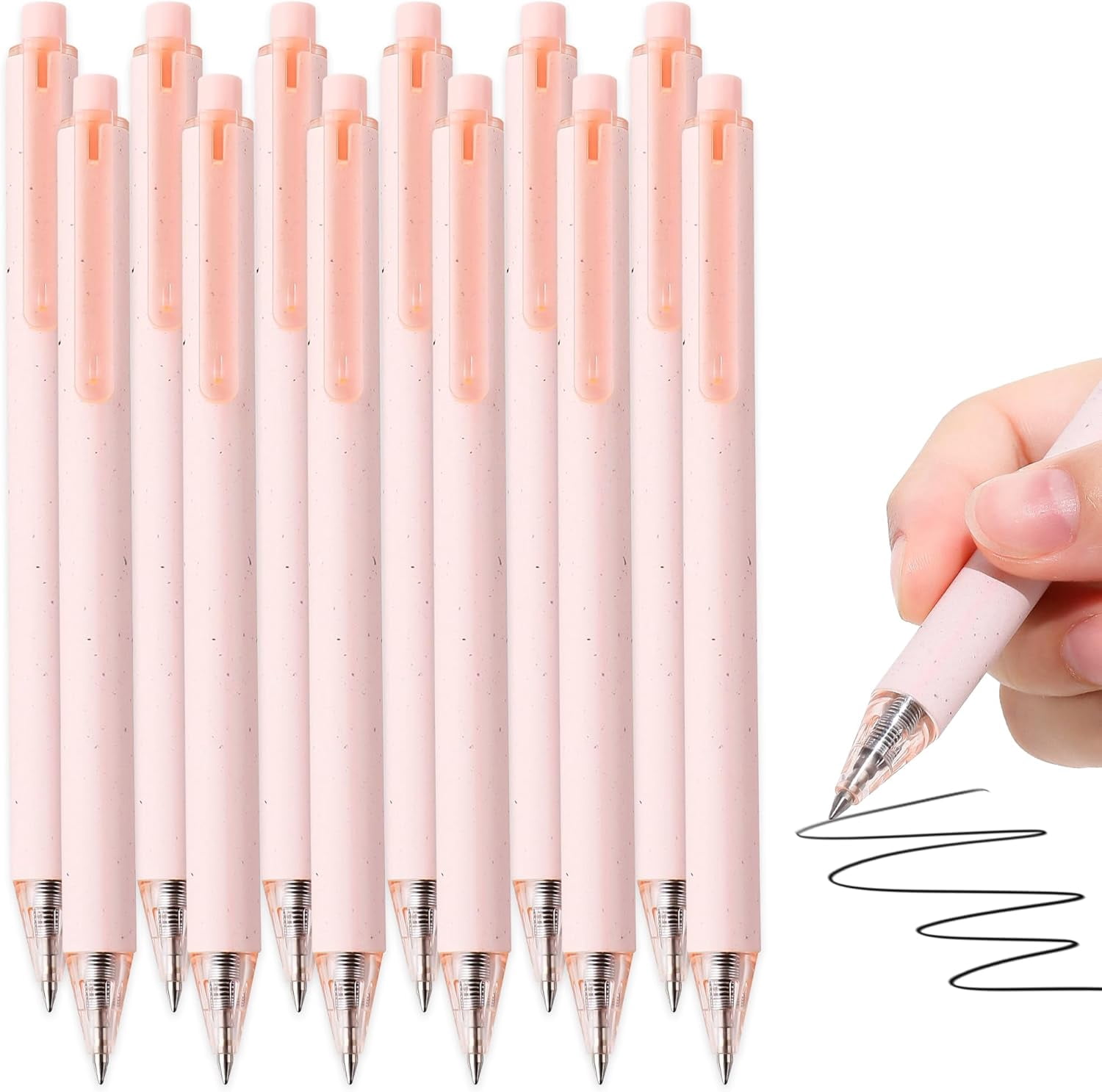 Premium Pink Gel Pens - Smooth Writing, Quick Dry, Set of 12 - Ideal ...