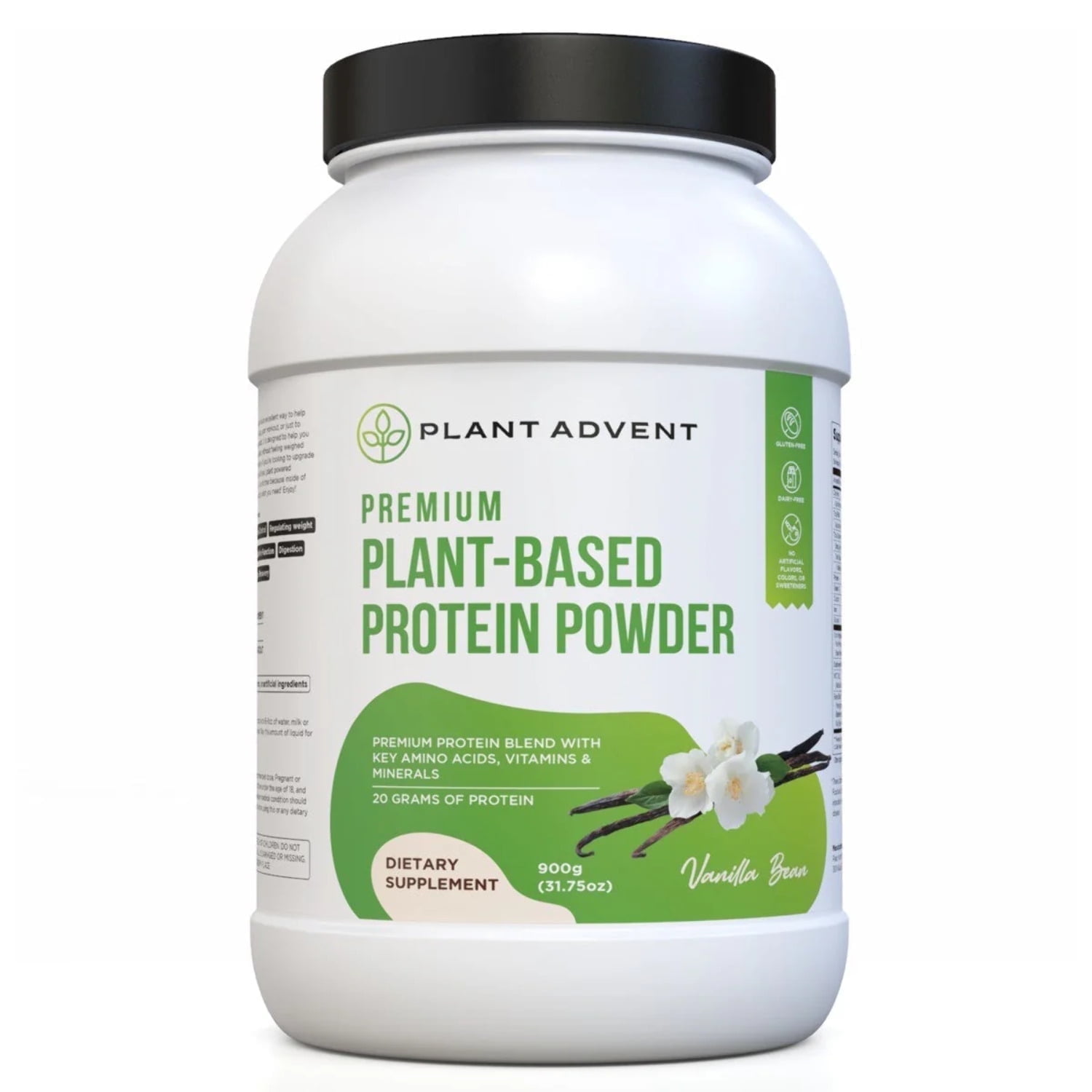 Premium Plant-Based Protein Powder (Vanilla Bean) - Walmart.com