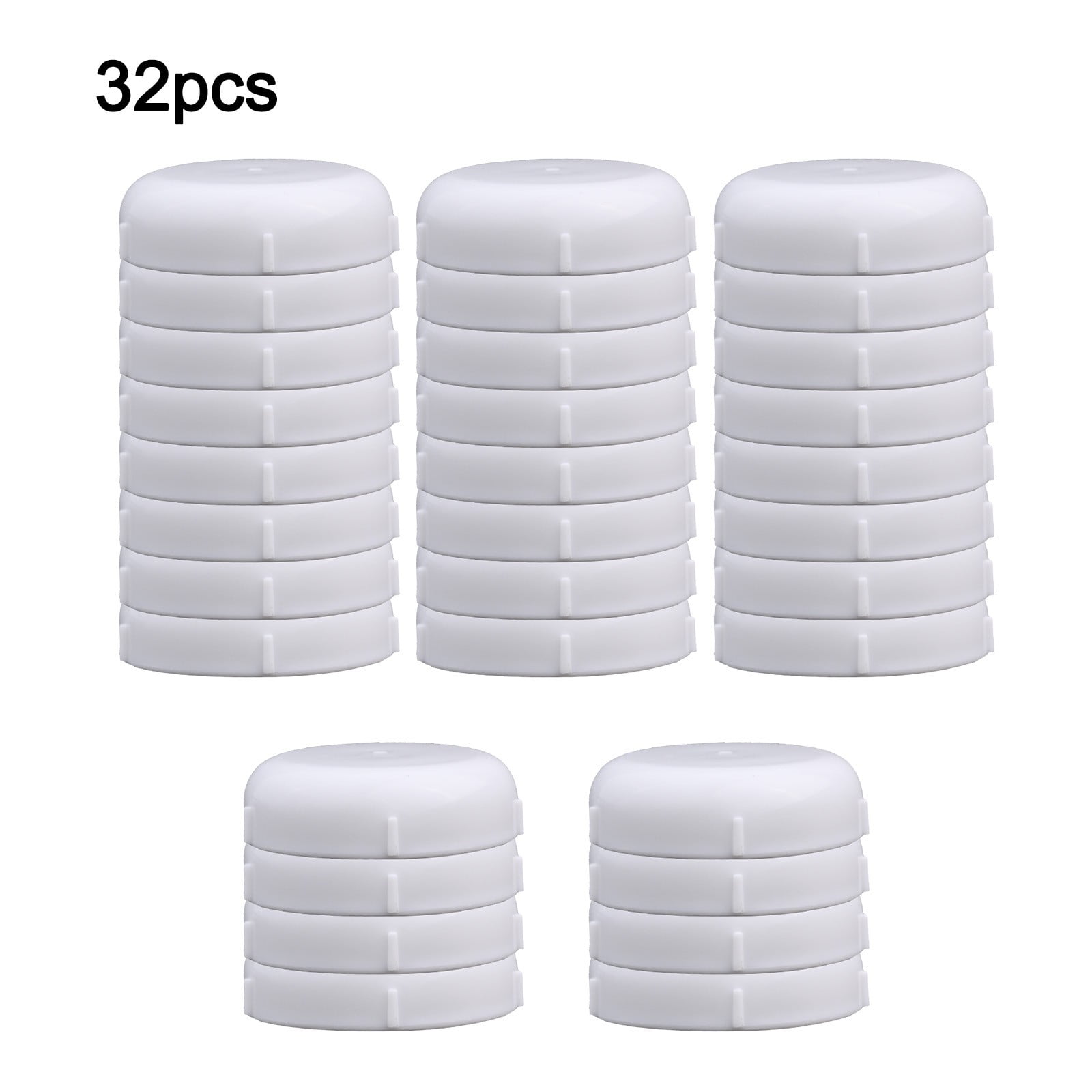 Premium Plastic Patio Furniture Feet Glides, Black and White, 32 Pack ...