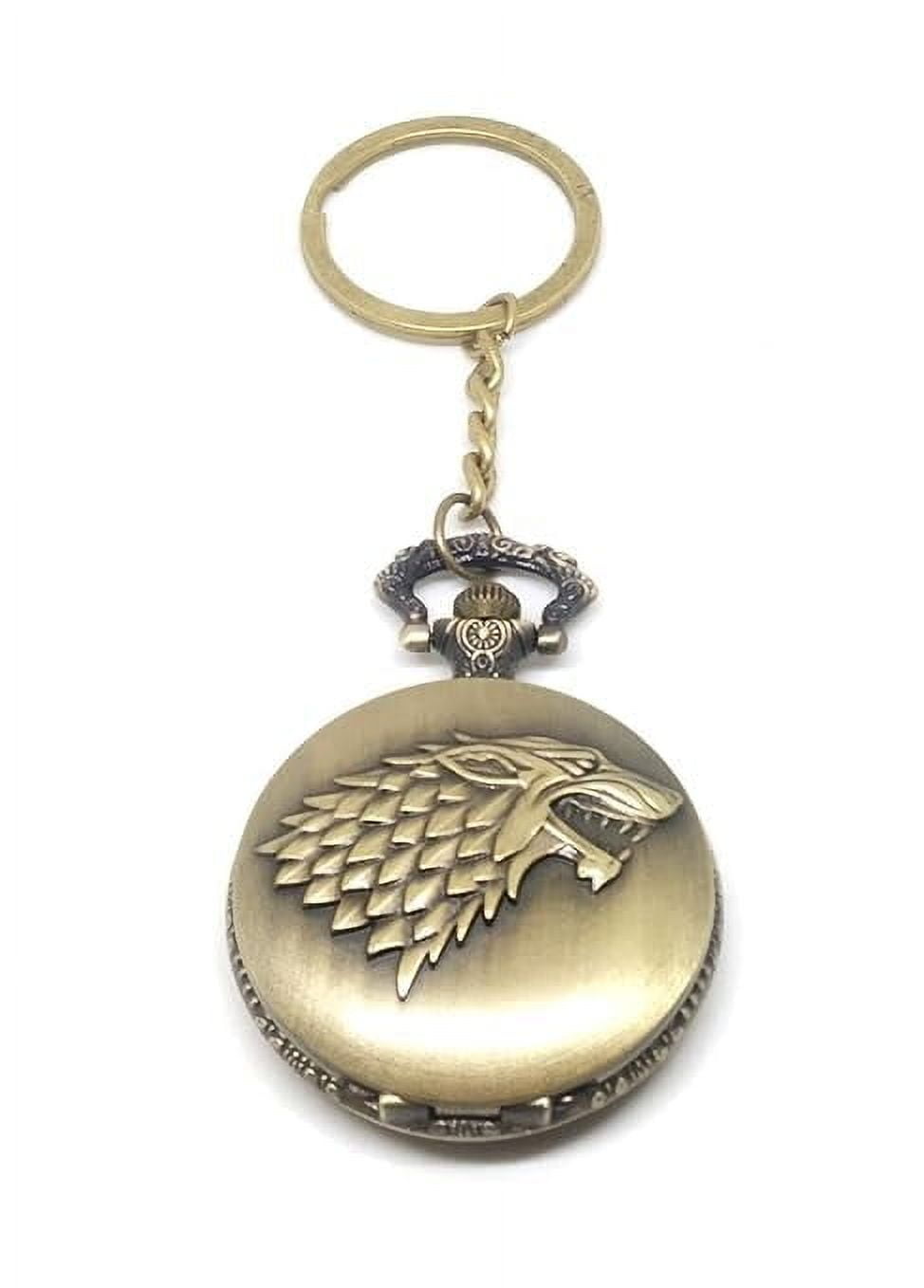 Premium Pocket Watch Keychains, 3D Sculpted Antique Design STAR ...