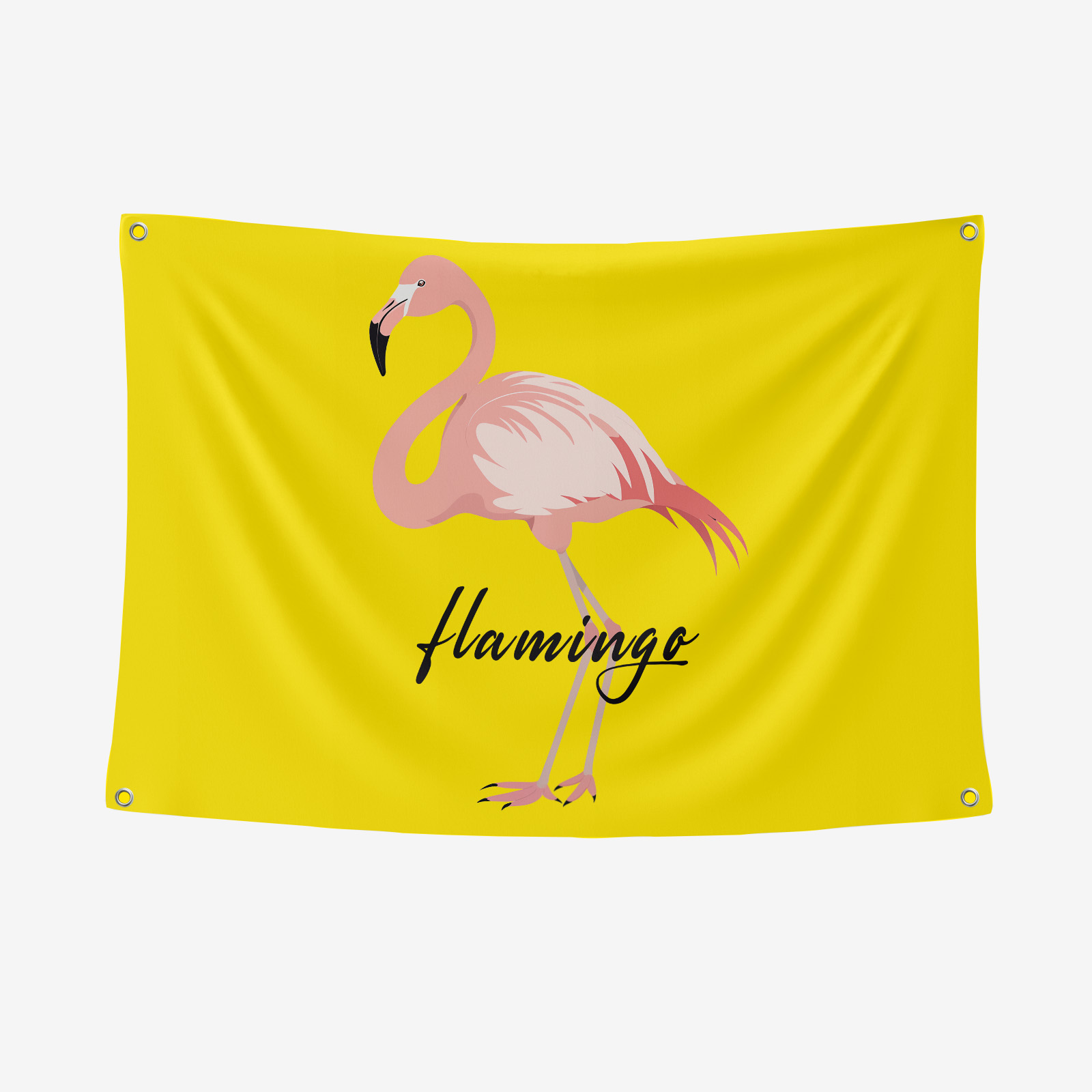 Premium Polyester Flamingo Banner Background Backdrop – Perfect ...