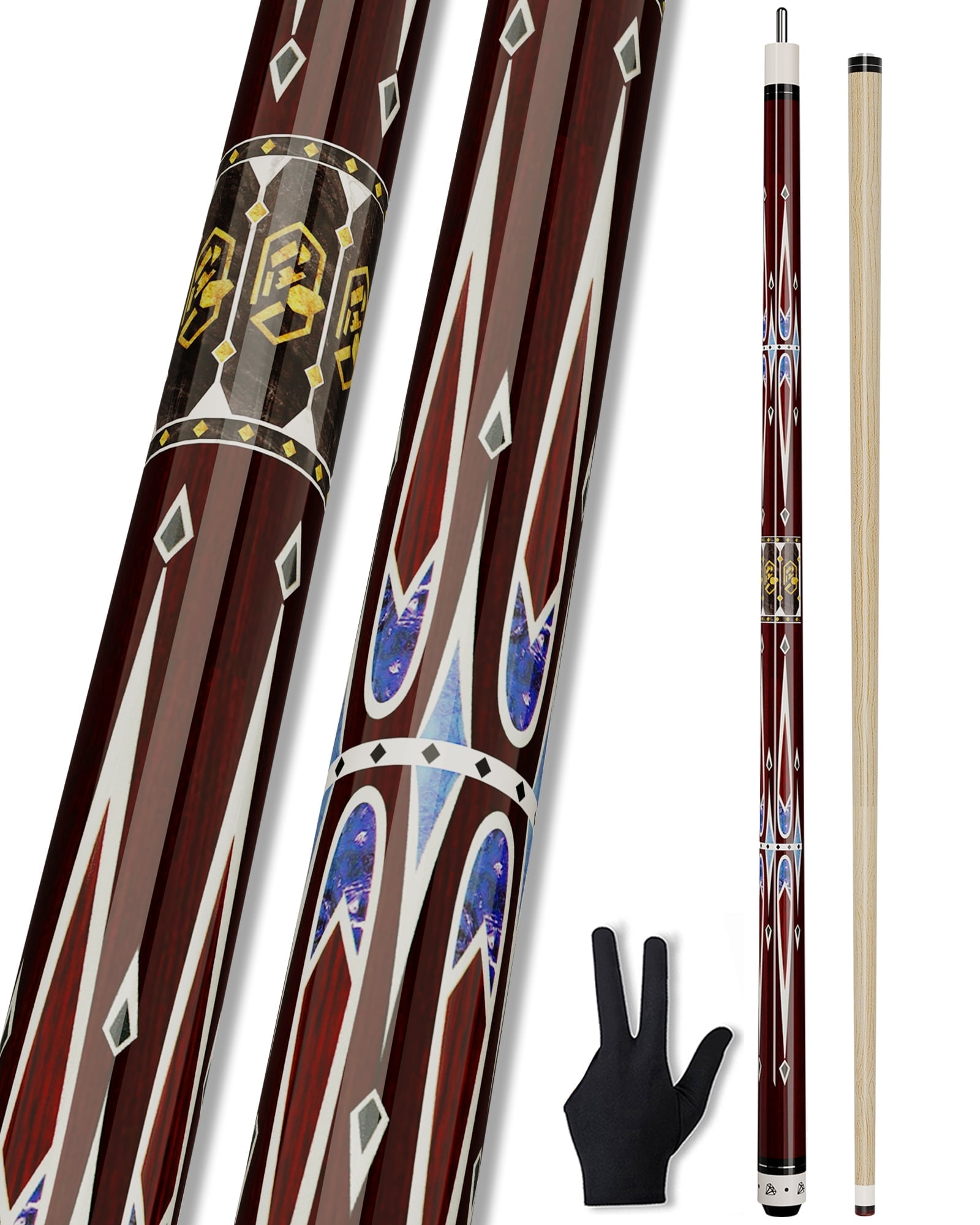 Premium Pool Sticks, 58 Inch Professional Canadian Maple Wood Pool Cue ...