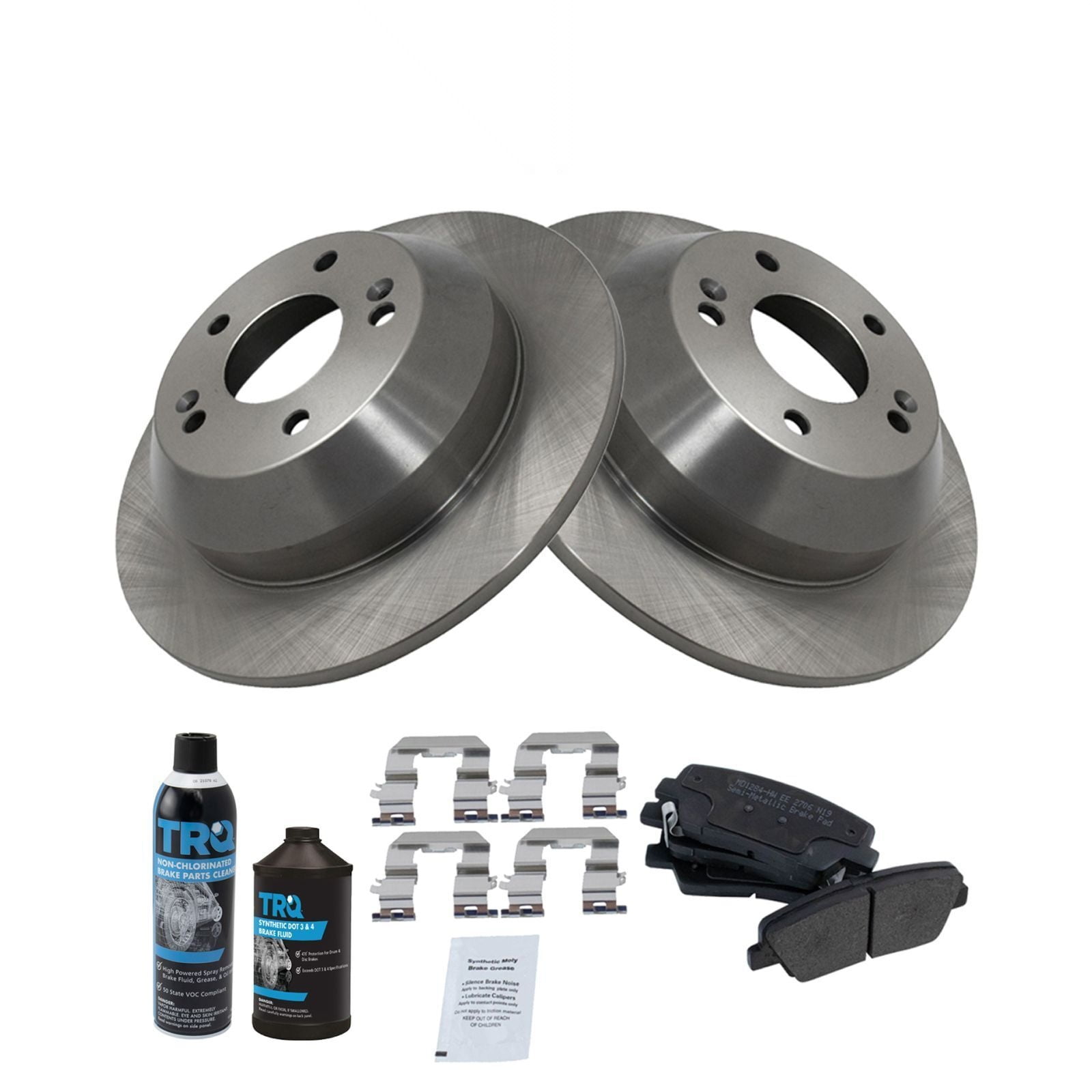 Premium Posi Rear Metallic Brake Pad & Rotor Kit for Hyundai SUV ...