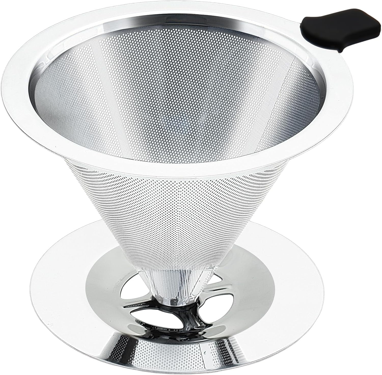 Premium Pour Over Coffee Dripper with Reusable Stainless Steel Filter ...