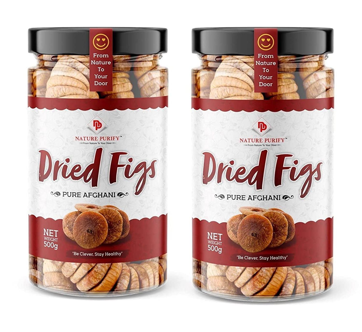 Premium Pure Afgani Dried Figs By Nature Purify 1kg, (500gm*2) Each ...
