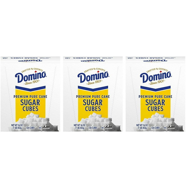 Premium Pure Cane Sugar Cubes, 3 LB E-commerce Pack (1 LB Box, 126 ...