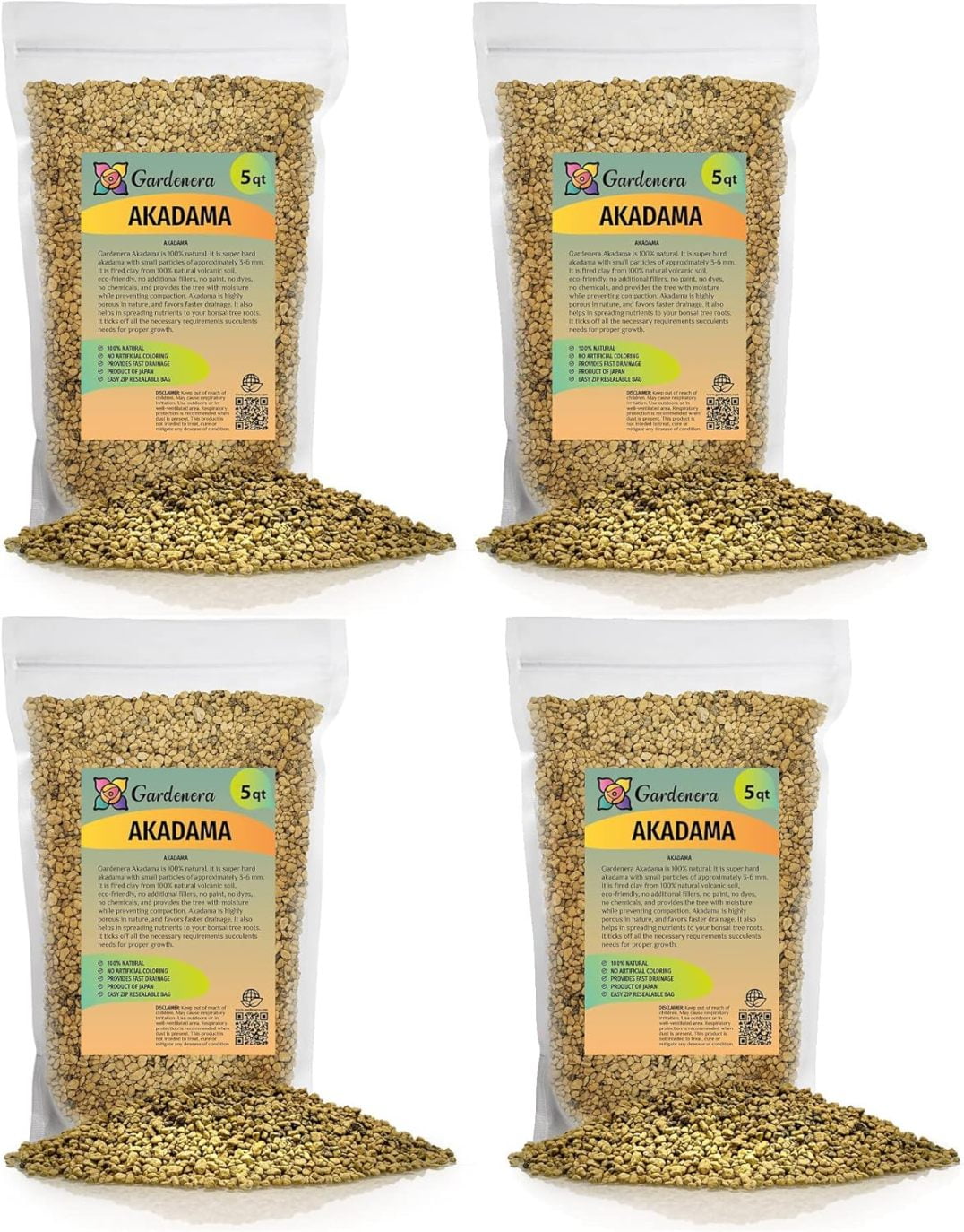Premium Pure Hard Akadama for Bonsai/Succulent Soil - 20 Quart - Cactus ...