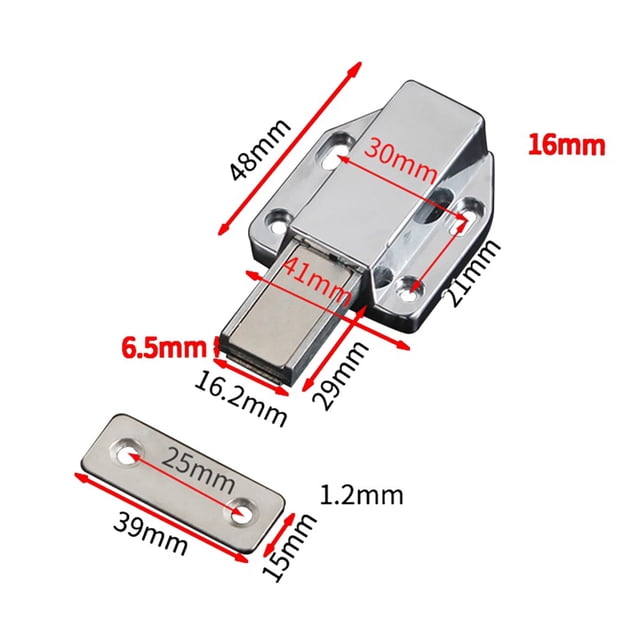 Premium Push To Open Auto Rebound Cabinet for Door Catch Lock Easy To ...