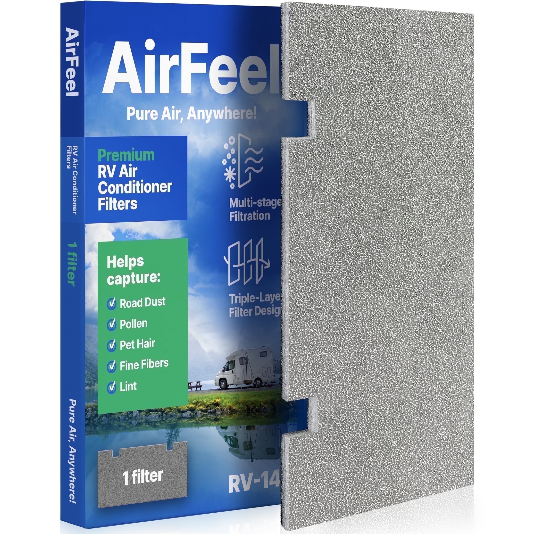 Premium RV Air Filter 7.5"x14" for Dometic Duo Therm – MERV 6 Triple ...