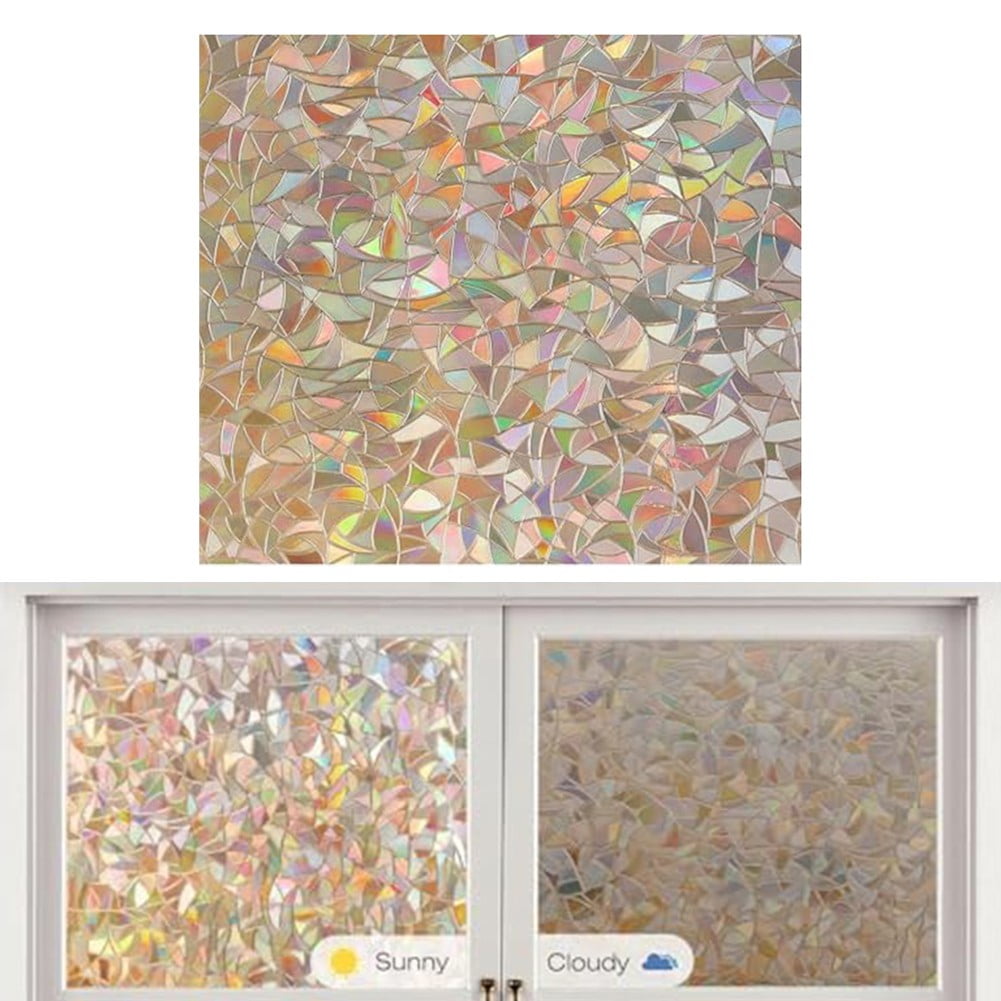 Premium Rainbow Window Film for Privacy and Decoration, Blocks Uv Rays ...
