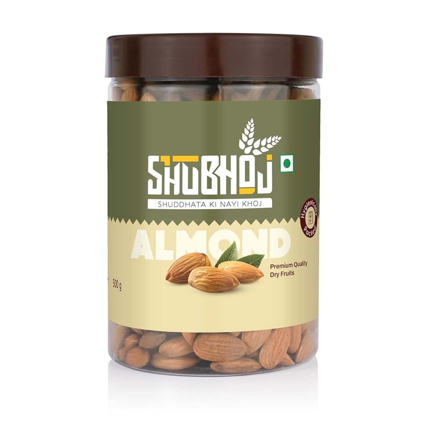 Premium Raw Almonds Badam Giri By Shubhoj 500gm, | Good Source Of ...
