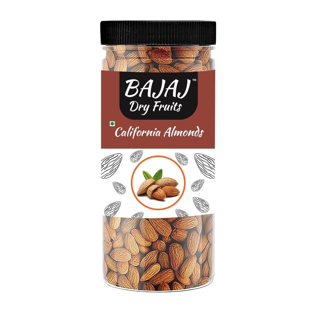 Premium Raw California Almonds By Bajaj Dry Fruits 200gm, | Nutritious ...