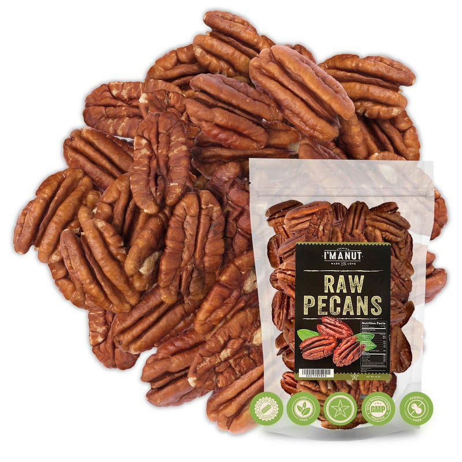Premium Raw Pecan Halves DEF29 32oz (2 lb) | American-Grown, Non-GMO ...