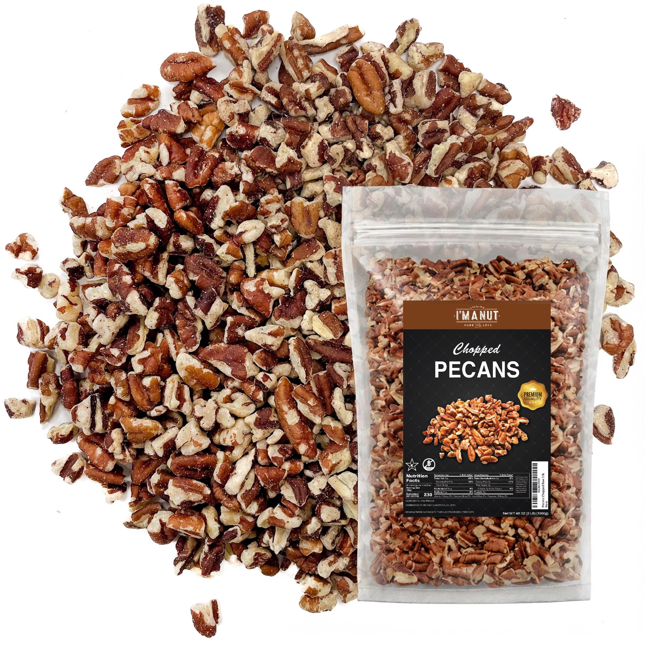 I'M A NUT Raw Pecans Pieces 32oz, American-Grown, Non-GMO, Kosher ...