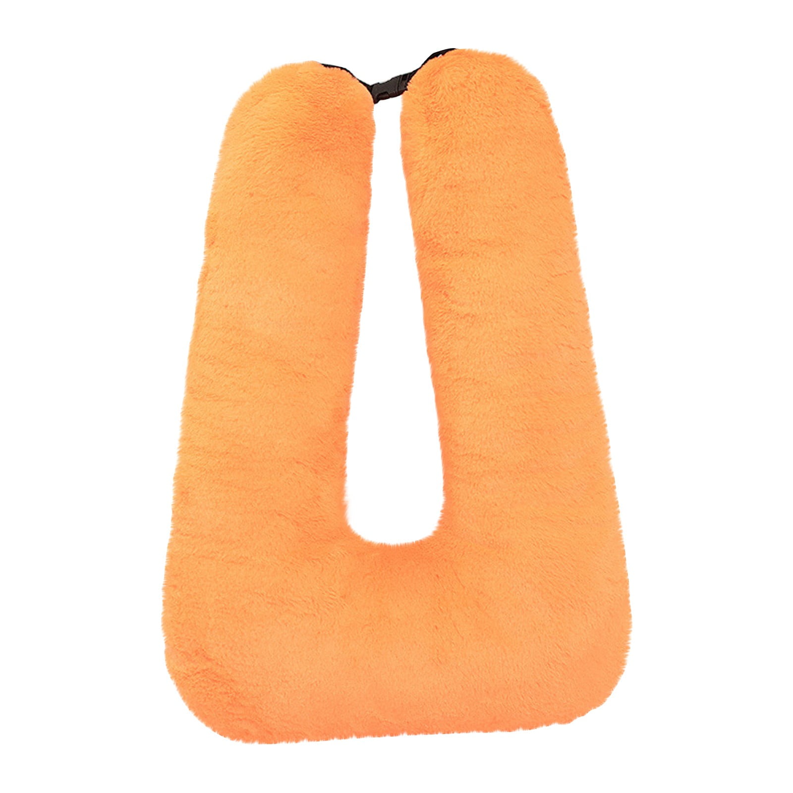 Premium Red Plush Travel Neck Pillow for Airplane, Car & Home Ergonomic ...