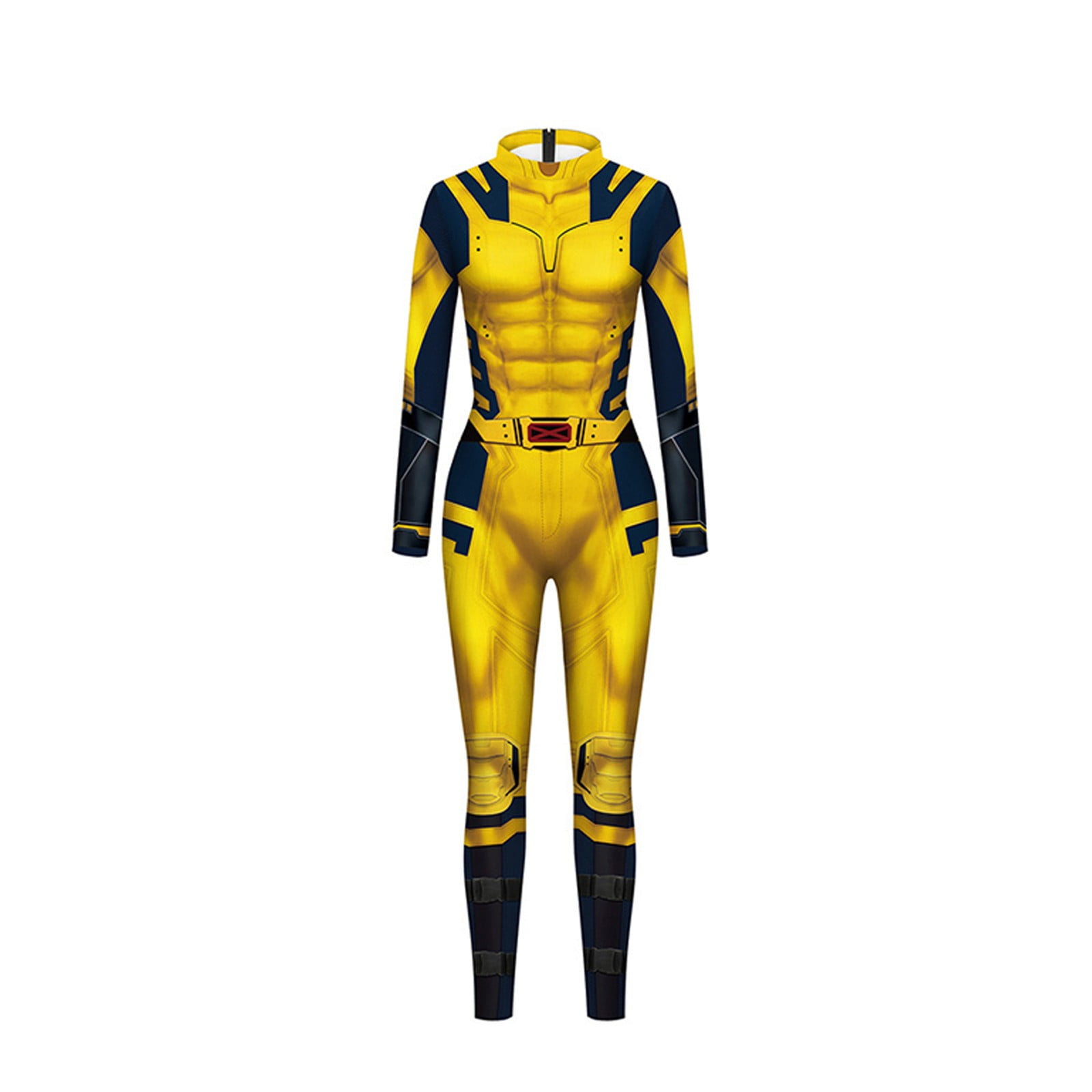 Premium Red and Black Superhero Costume for Adults Full Body Stretch ...