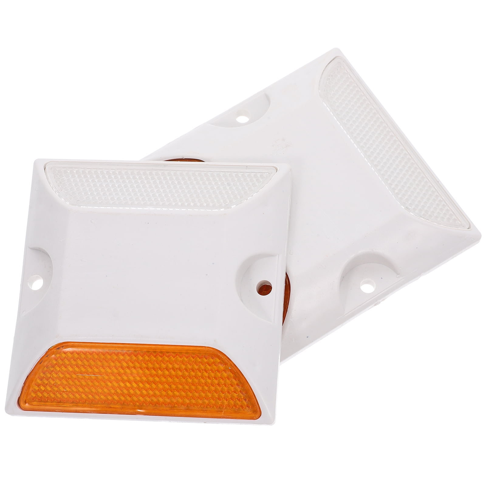 Premium Reflective Pavement Markers for Road Safety - Dual-Sided Yellow ...