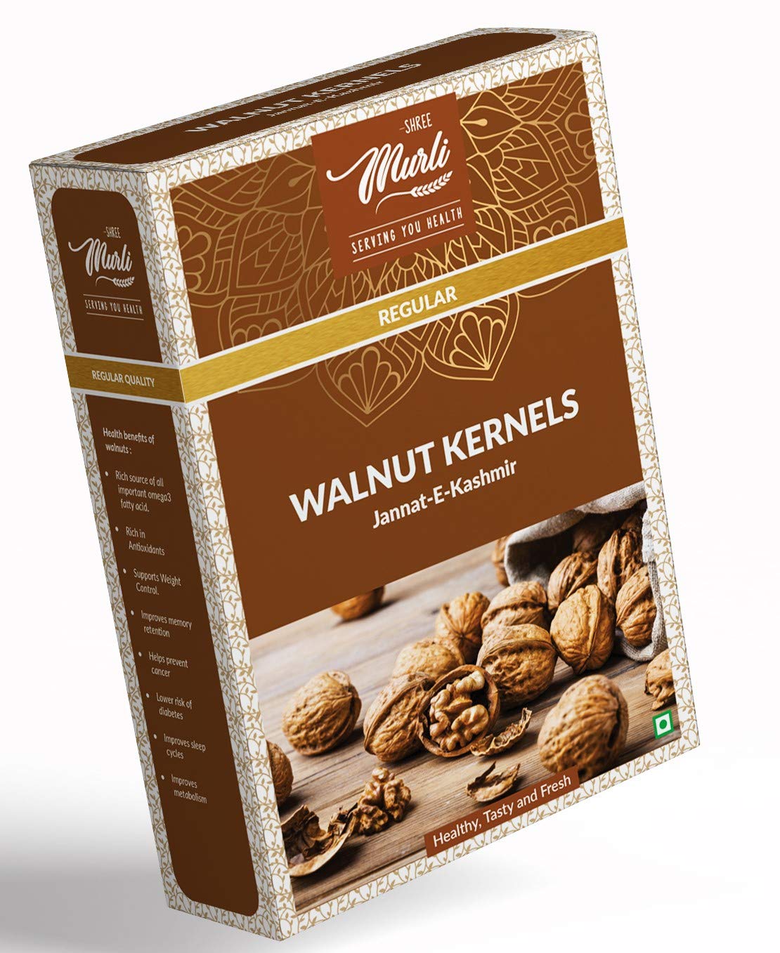 Premium Regular Jannat- E- Kashmir Walnuts Kernels By Shree Murli 1kg, | Rich In Proteins ...